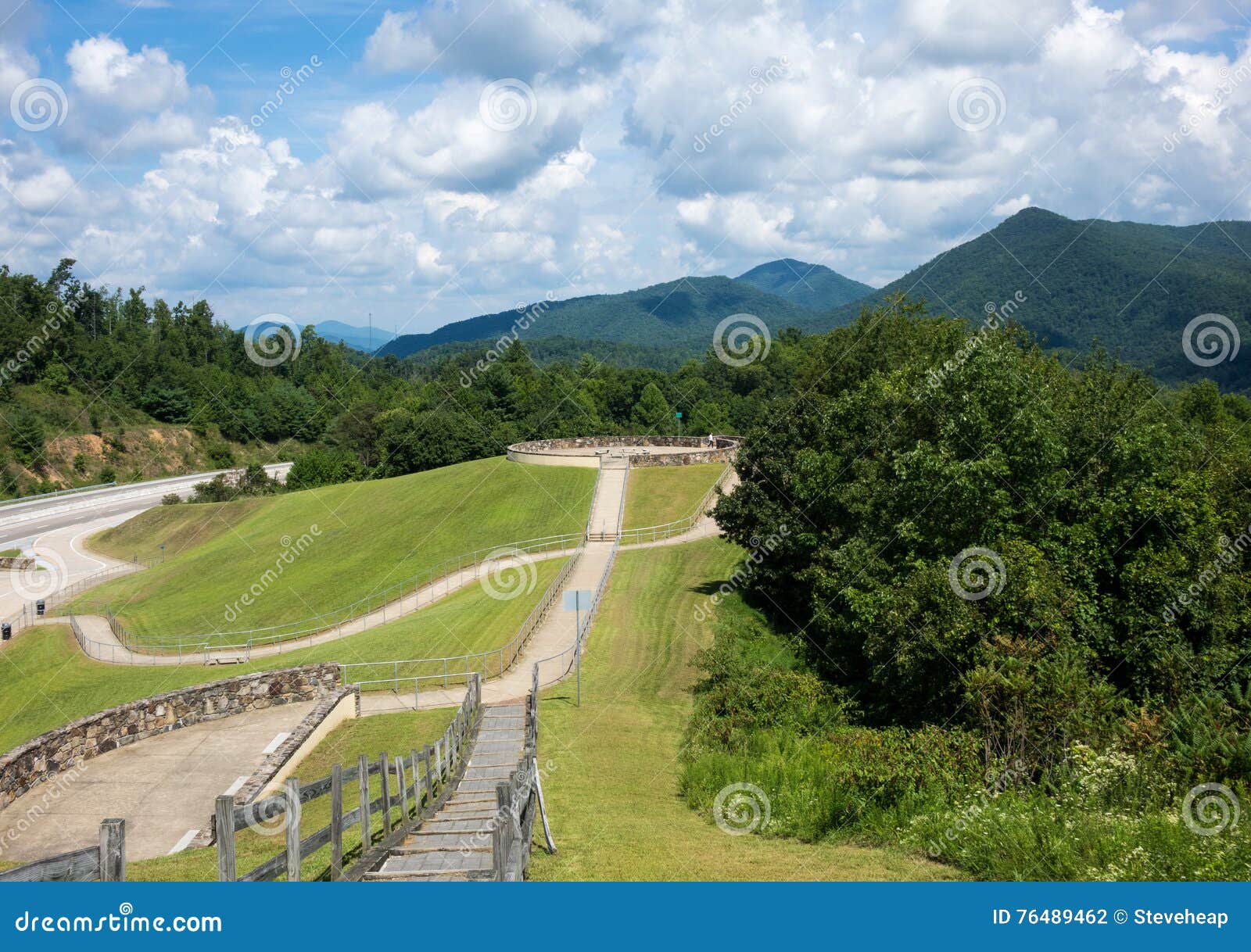 Roadside Rest Area and Overlook in Tennessee Stock Photo - Image of ...