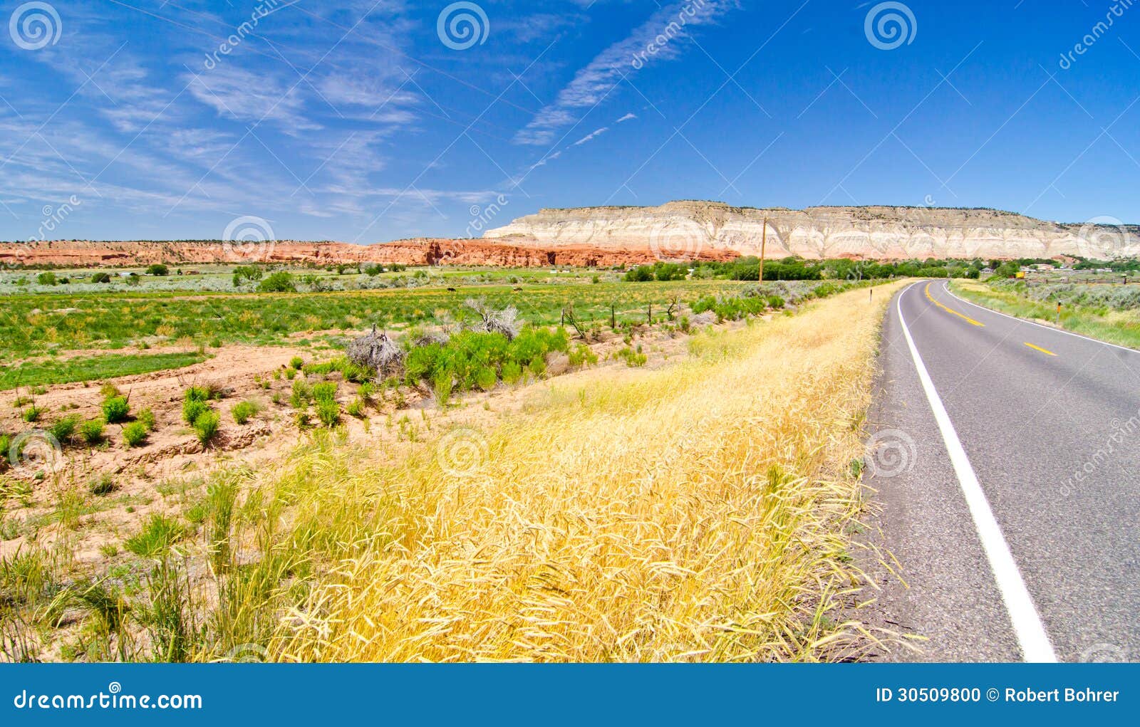Roadside Scenery in Utah stock photo. Image of adventure - 30509800