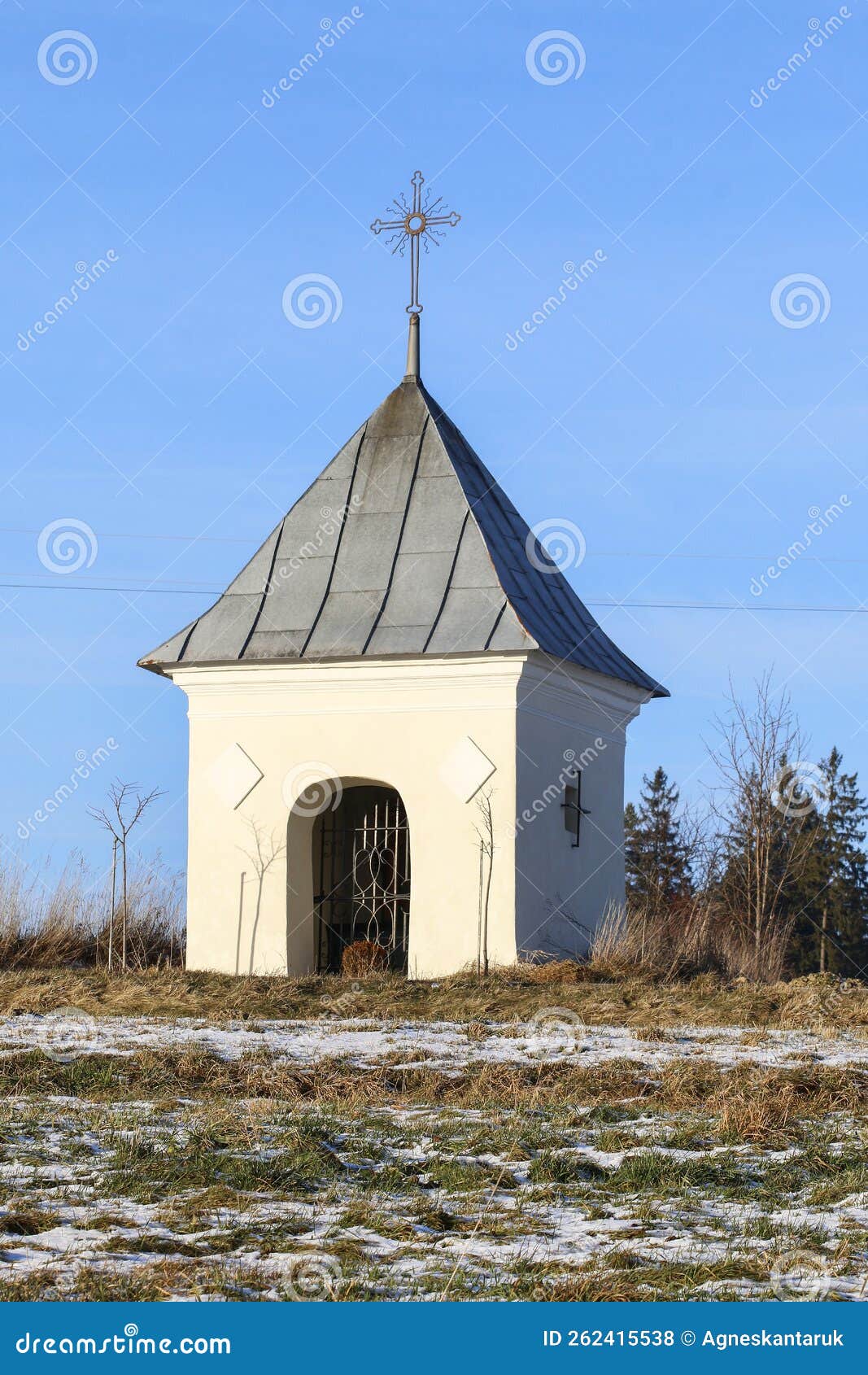 ODROWAZ, POLAND - DECEMBER 06, 2019: Roadside Shrine Editorial Stock ...