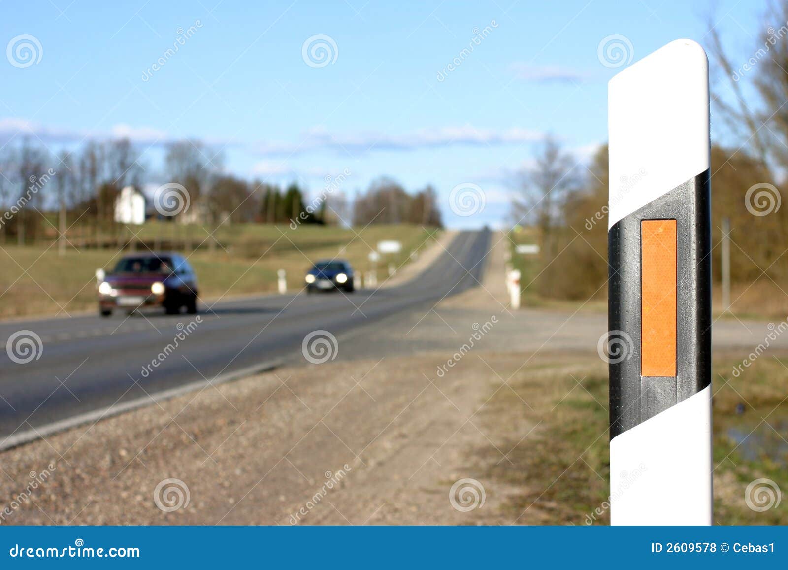 Roadside warning stock photo. Image of trip, border, careful - 2609578