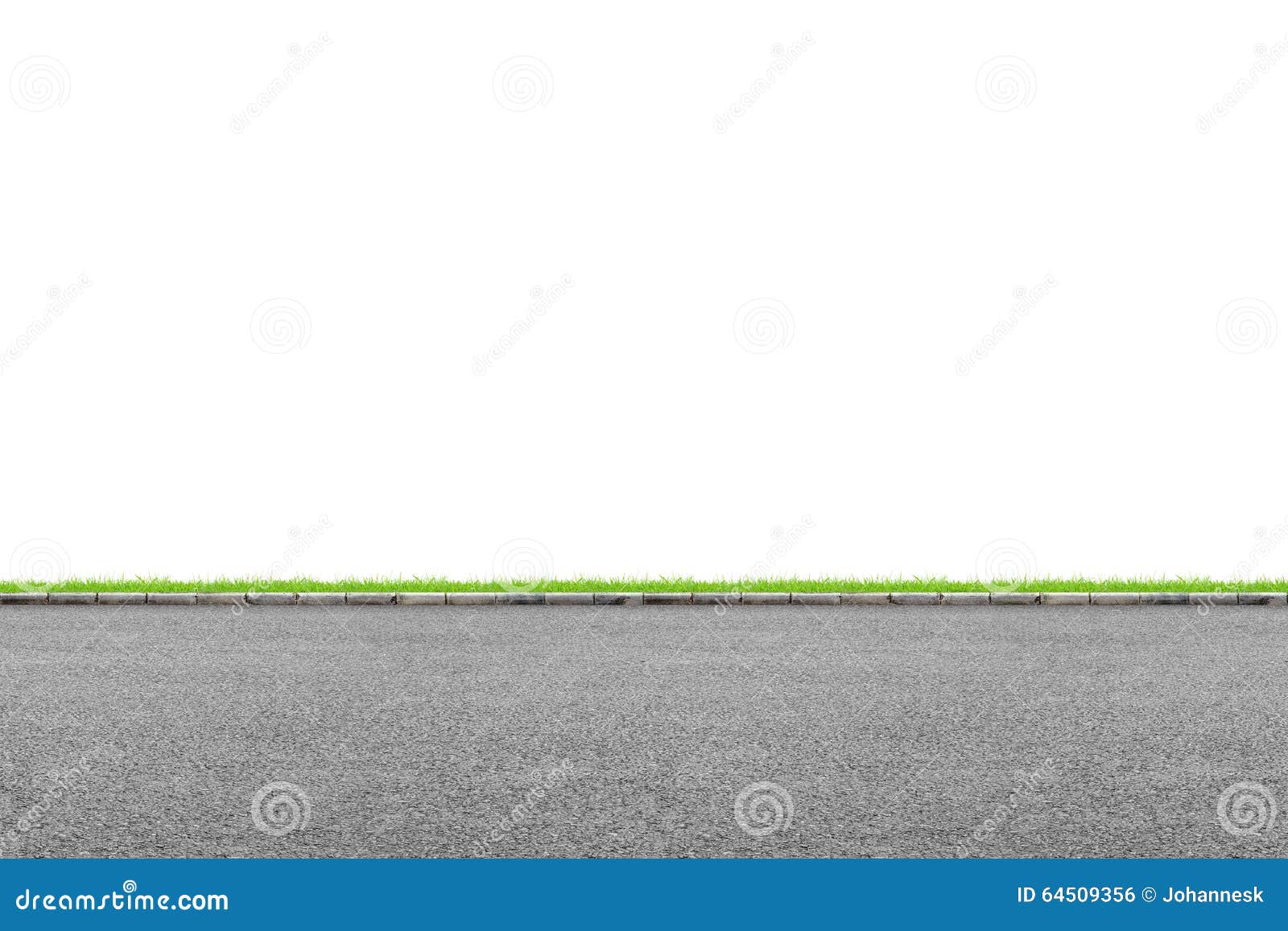 Roadside on white stock photo. Image of grey, side, asphalt - 64509356