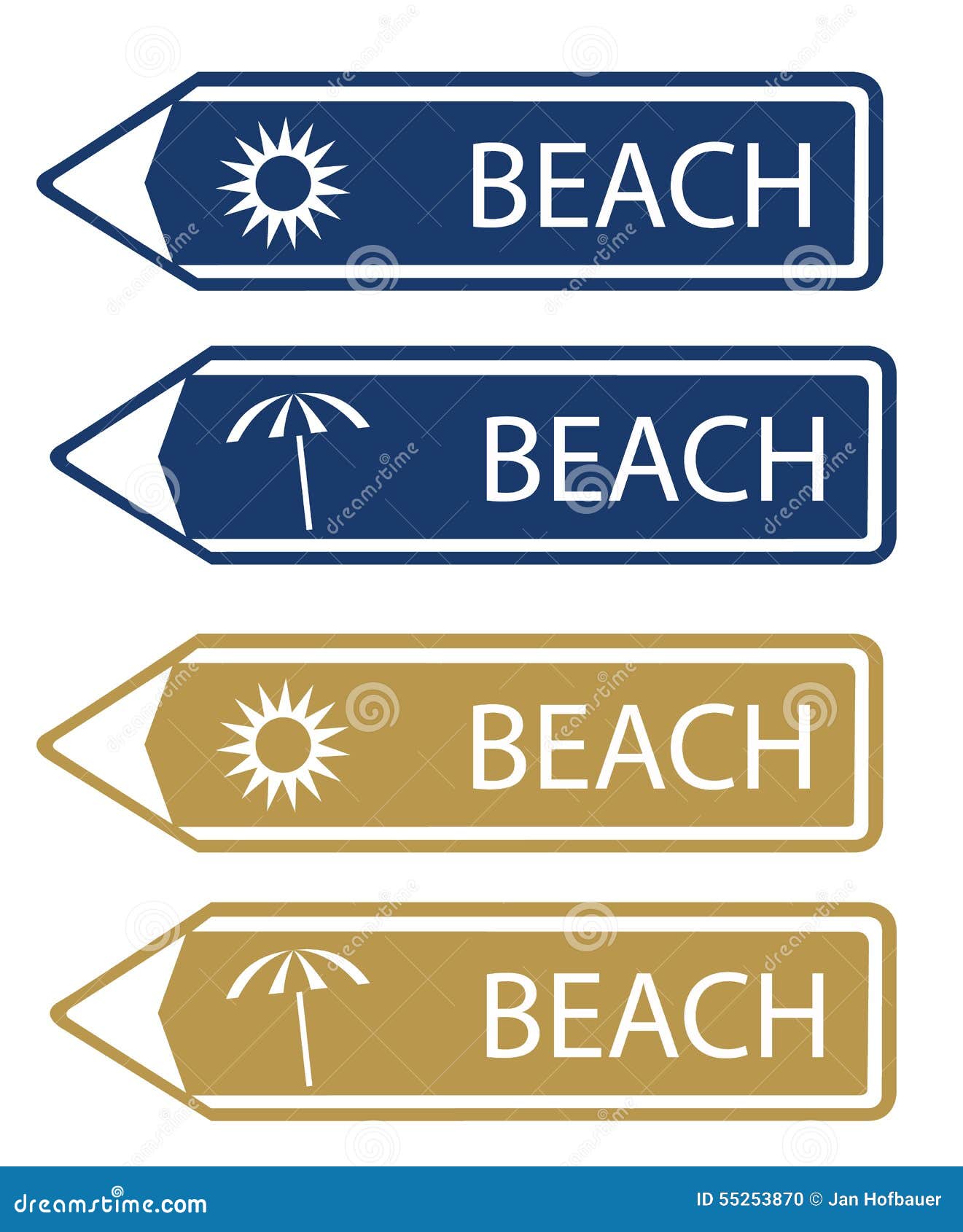 Roadsign beach stock illustration. Illustration of road - 55253870