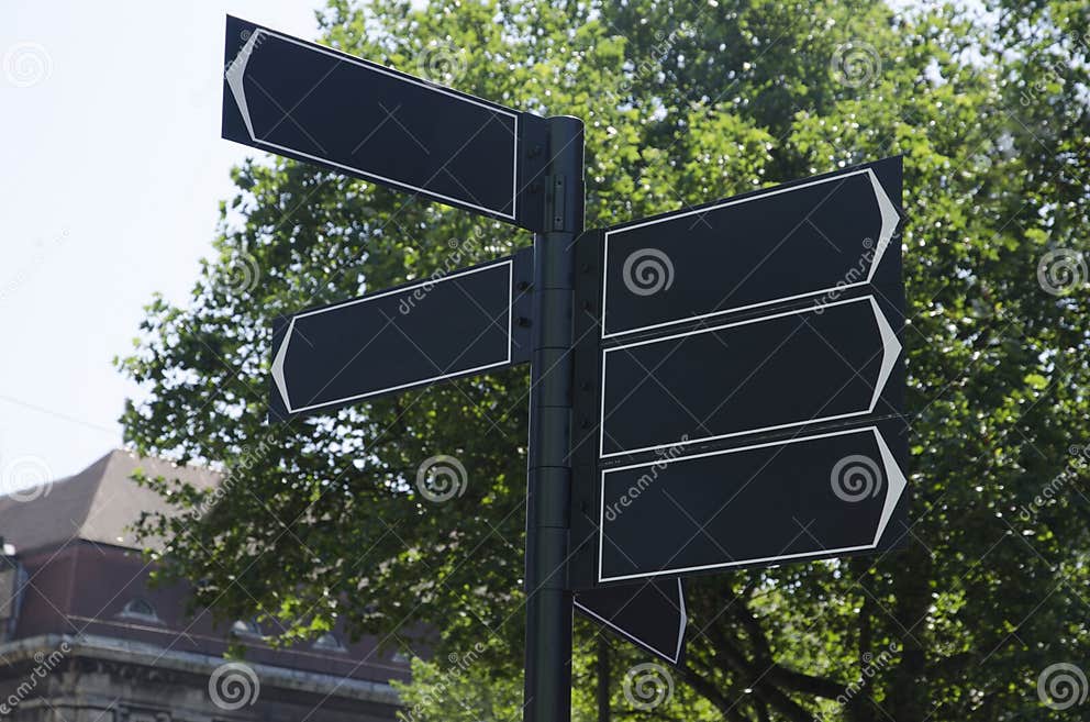 Roadsign with Multiple Directions Stock Photo - Image of direction ...