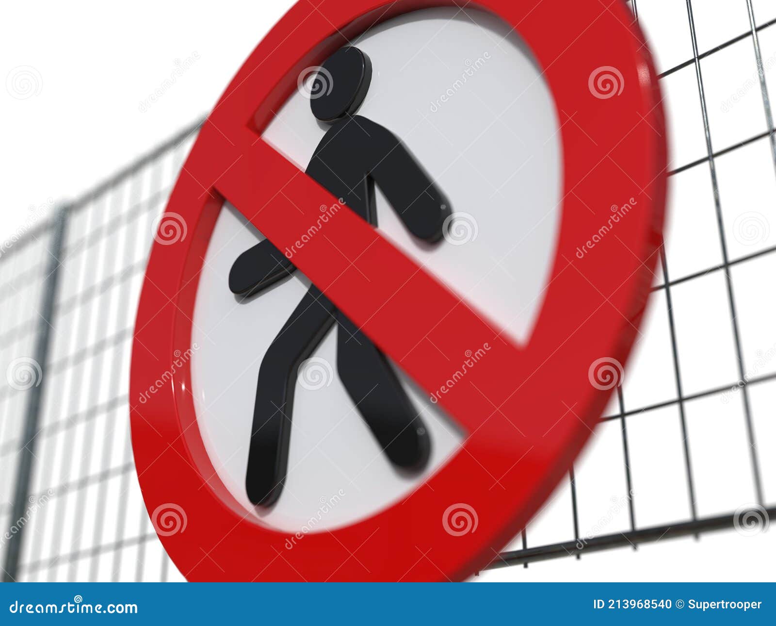 Roadsign with SymbolÂ for Prohibited Activities Stock Illustration ...