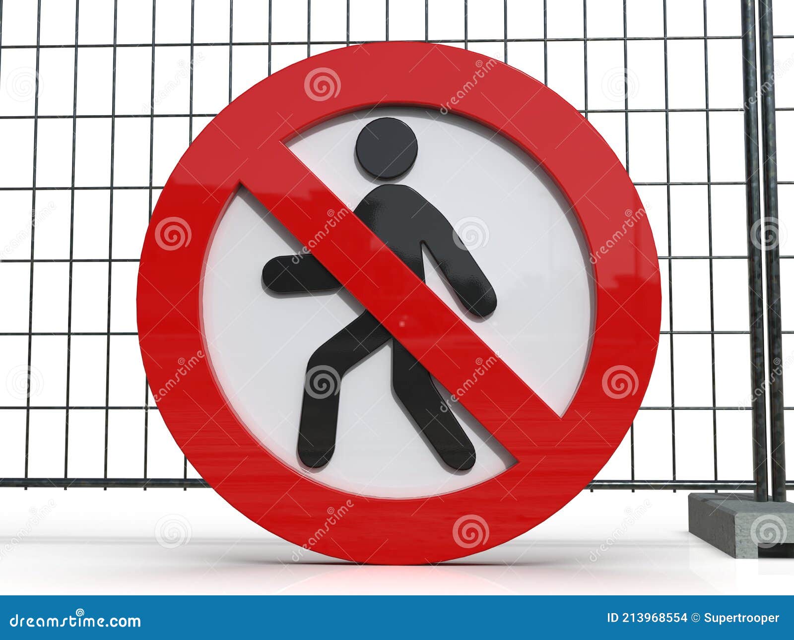 Roadsign with SymbolÂ for Prohibited Activities Stock Illustration ...