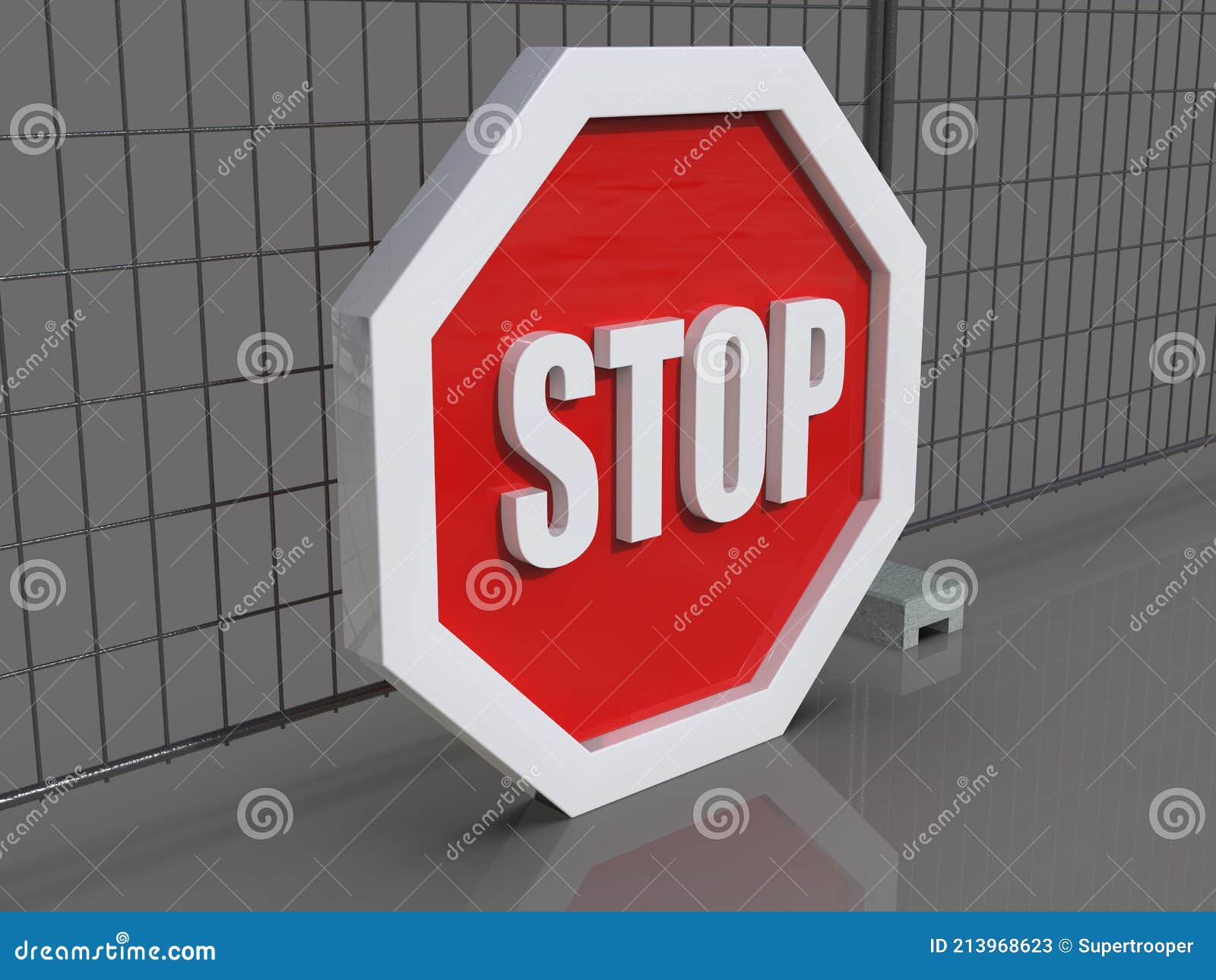 Roadsign with SymbolÂ for Prohibited Activities Stock Illustration ...