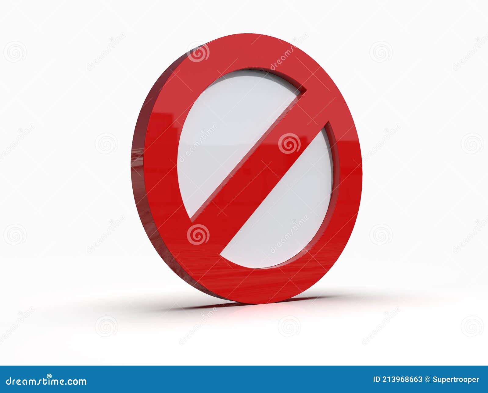 Roadsign with SymbolÂ for Prohibited Activities Stock Illustration ...