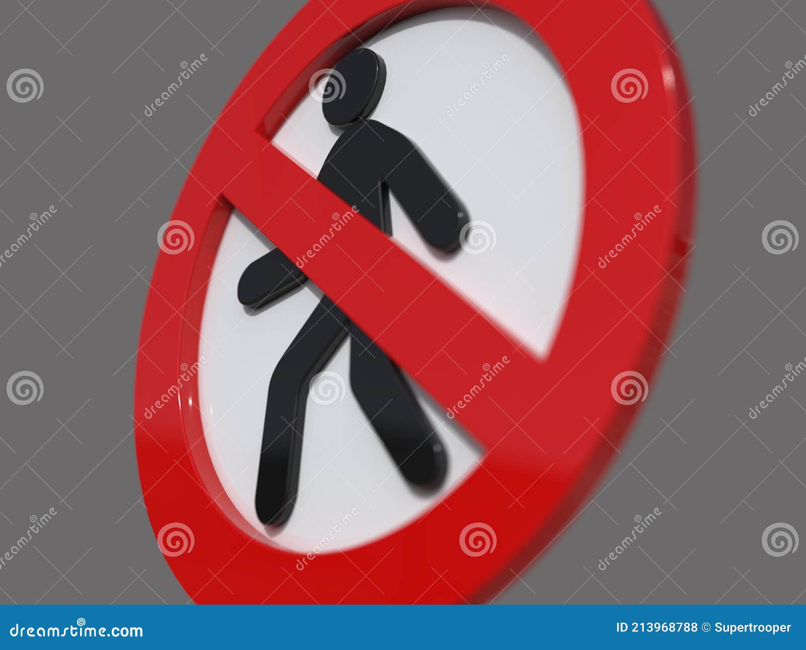 Roadsign with SymbolÂ for Prohibited Activities Stock Illustration ...