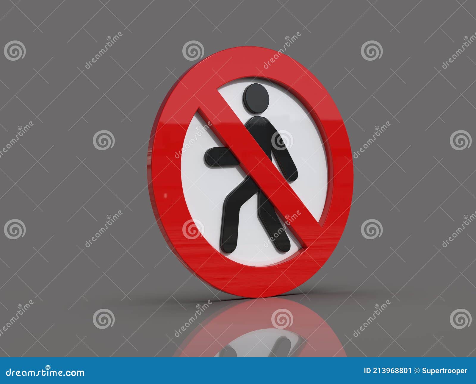 Roadsign with SymbolÂ for Prohibited Activities Stock Illustration ...