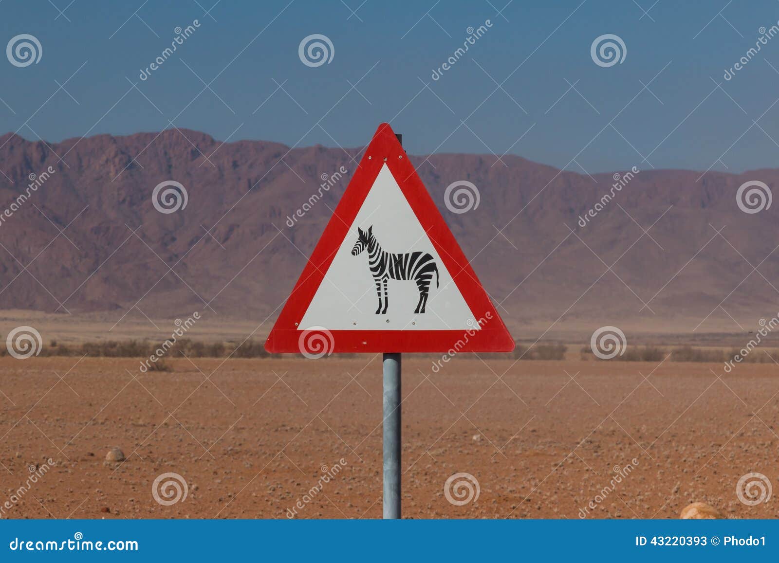 Roadsign Zebra Crossing in Africa Stock Image - Image of stripes ...