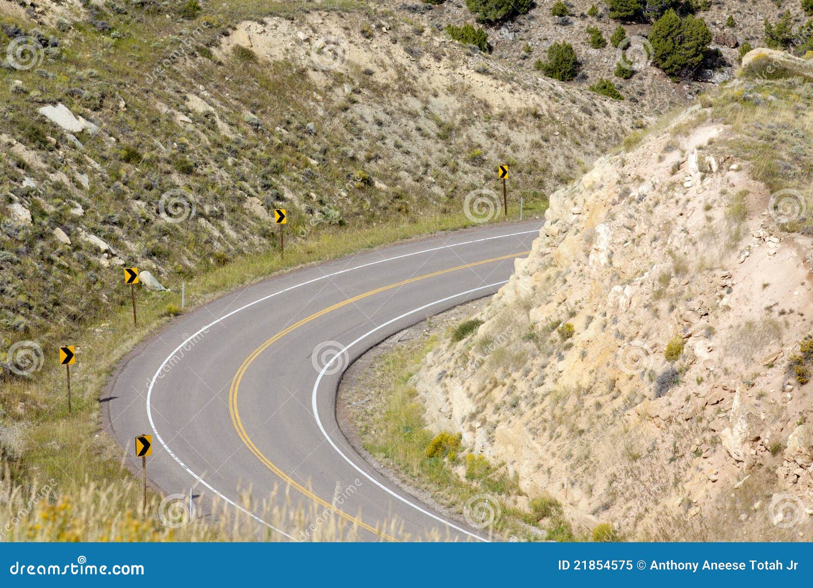 Roadway Curve stock image. Image of nature, aerial, landscape - 21854575
