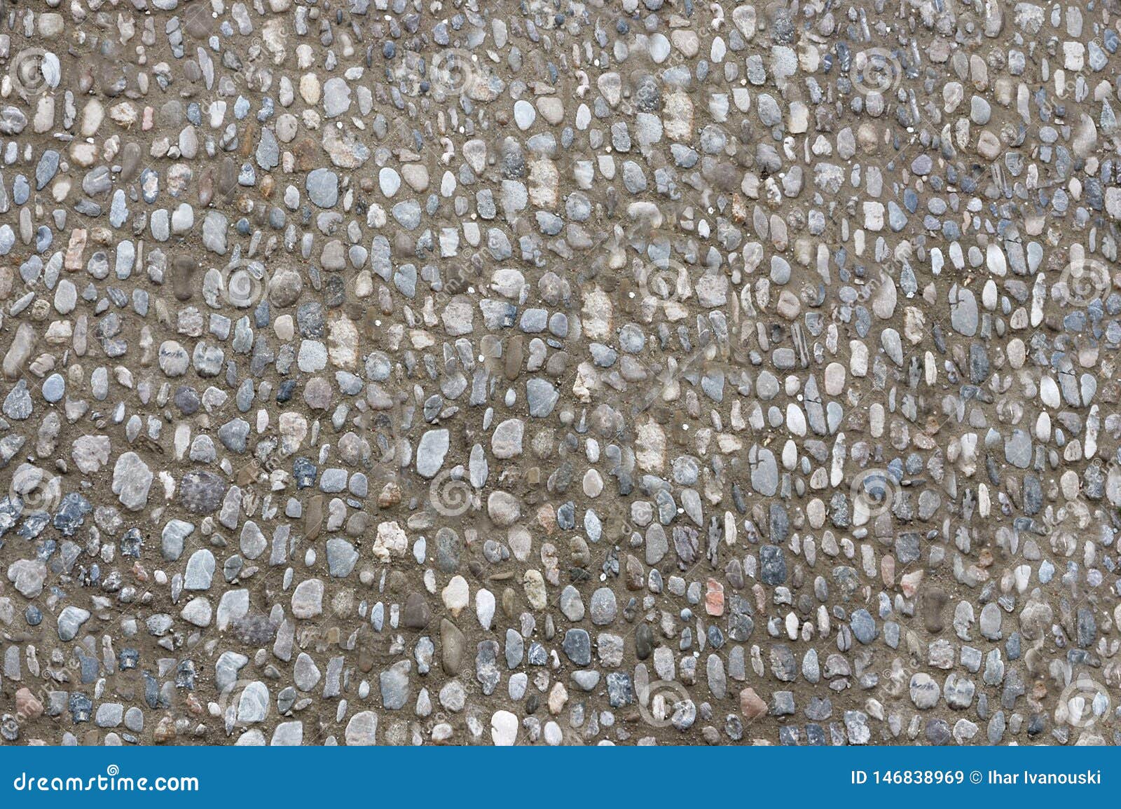 The Roadway is Lined with Small Stones Stock Image - Image of grain ...