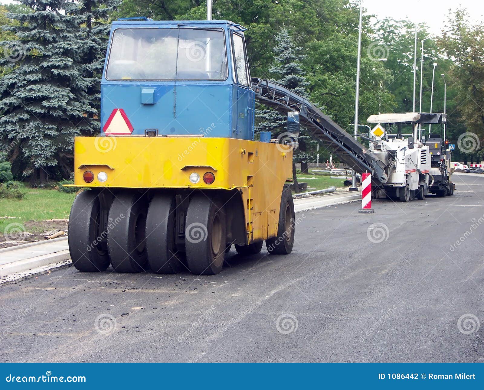 Roadwork stock photo. Image of application, equipment - 1086442