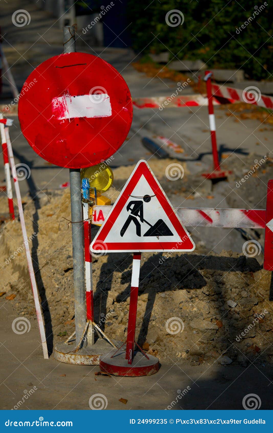 Roadwork stock image. Image of work, repair, street, transportation ...