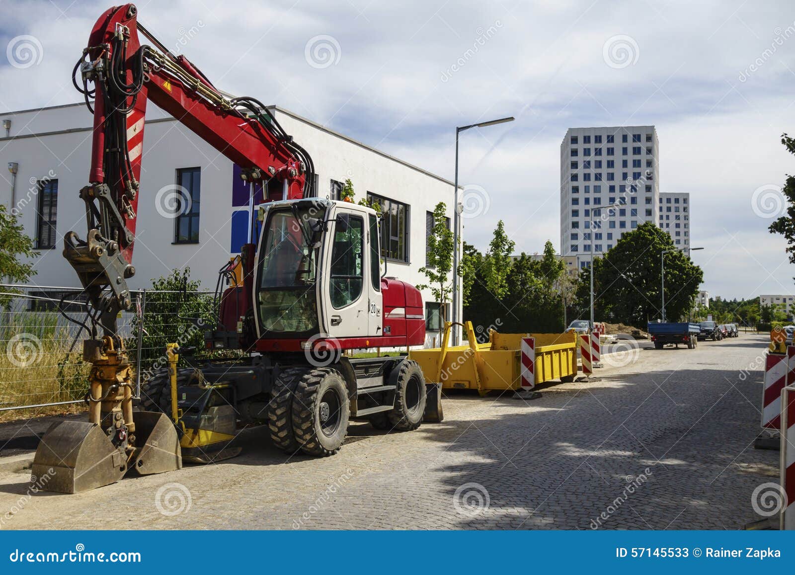 Roadwork stock image. Image of wheels, roadwork, stones - 57145533