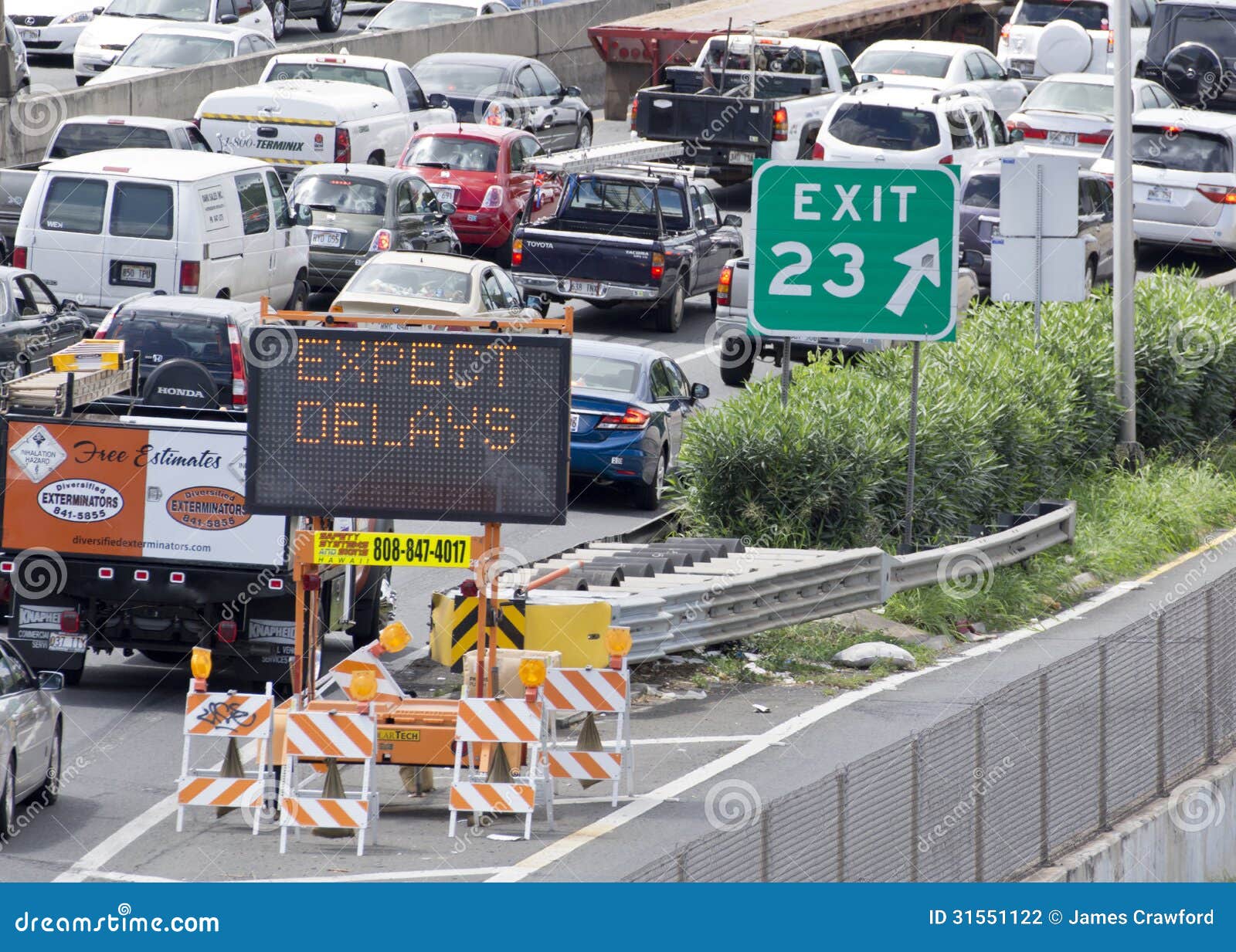 Roadwork Ahead Sign Board In Australia Royalty-Free Stock Photography ...