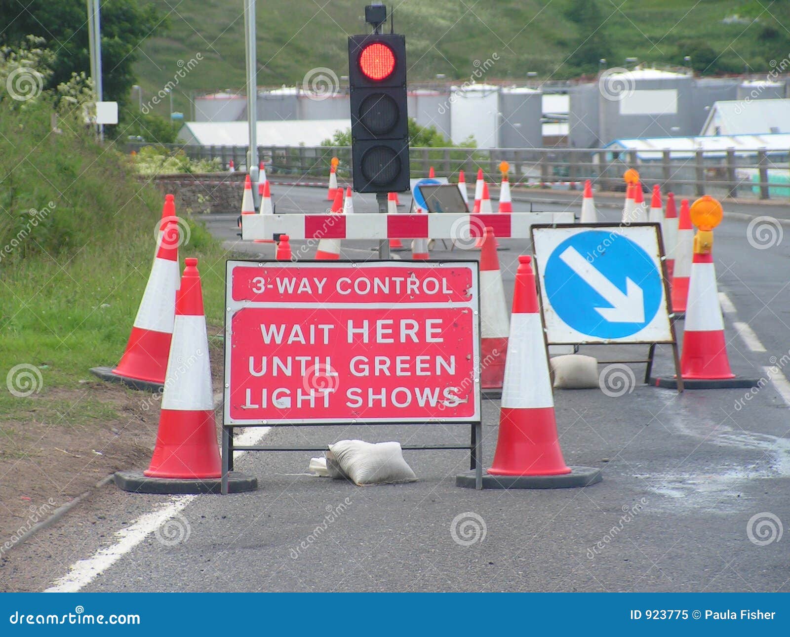 Roadworks. stock image. Image of frustration, irritating - 923775