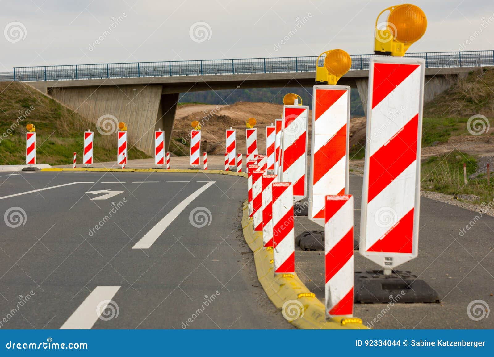 Roadworks stock photo. Image of roadworks, transport - 92334044