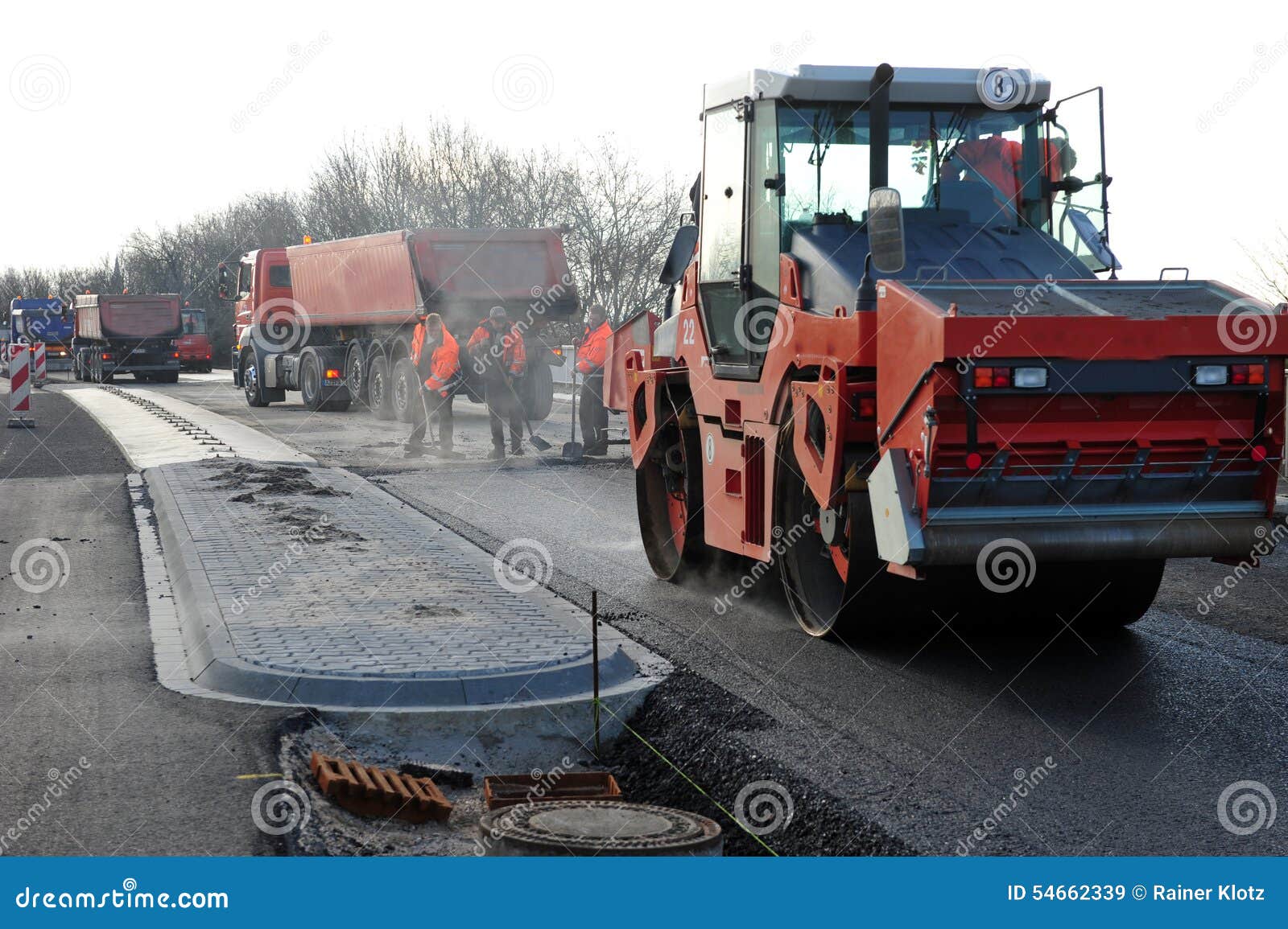 Roadworks editorial stock image. Image of limit, construction - 54662339