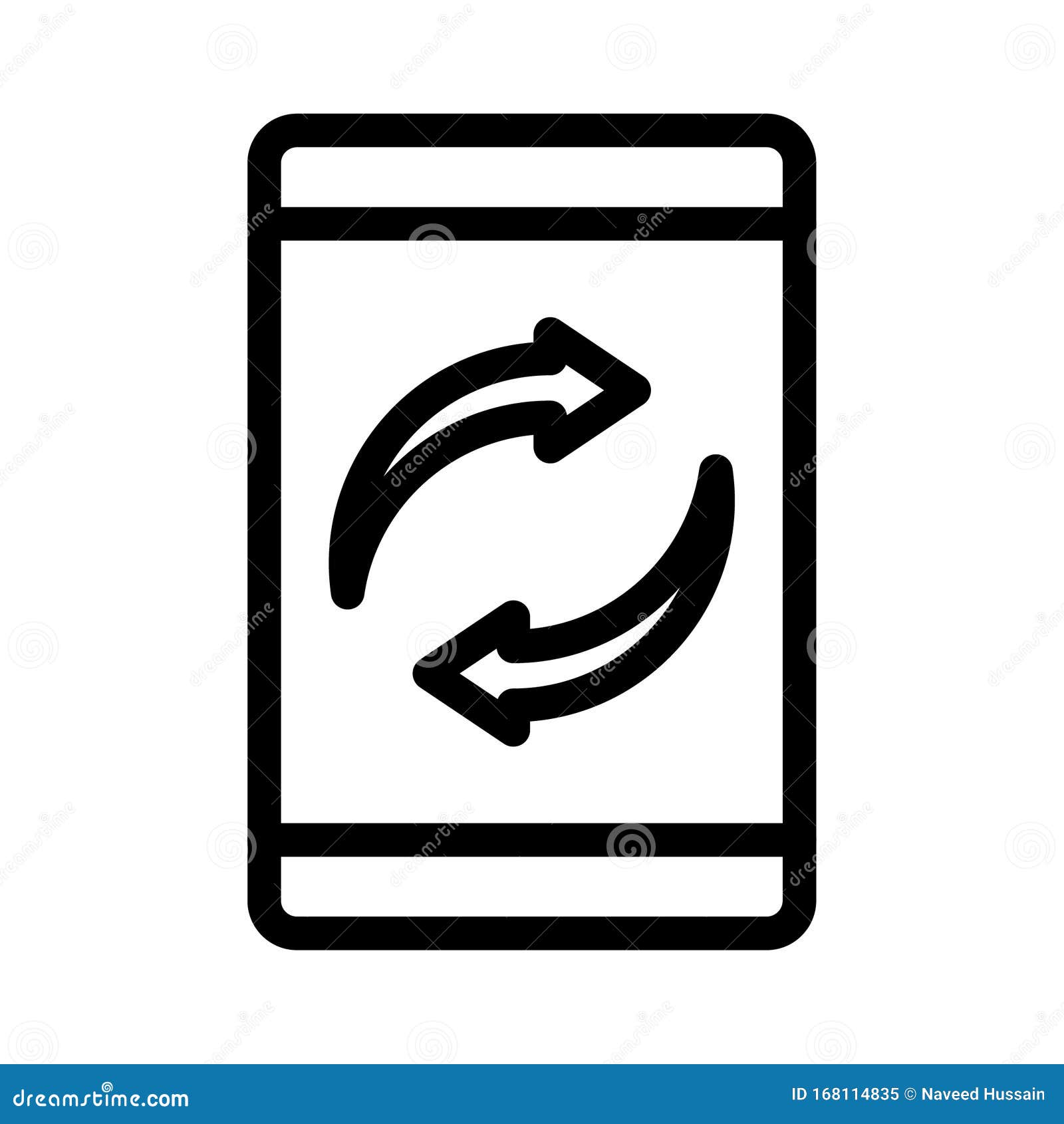 Roaming Vector Thin Line Icon Stock Illustration - Illustration of ...