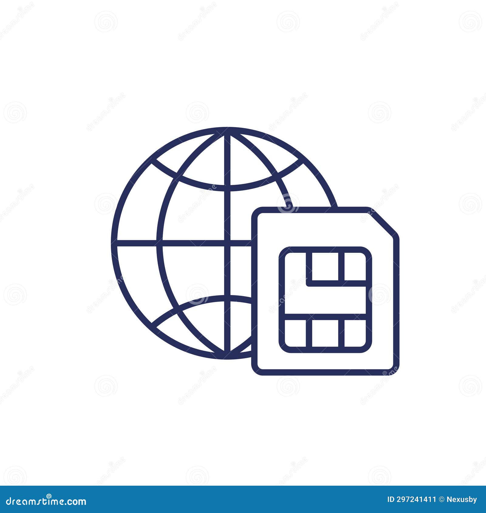 Roaming Line Icons Collection. International, Nerk, Data, Plans ...