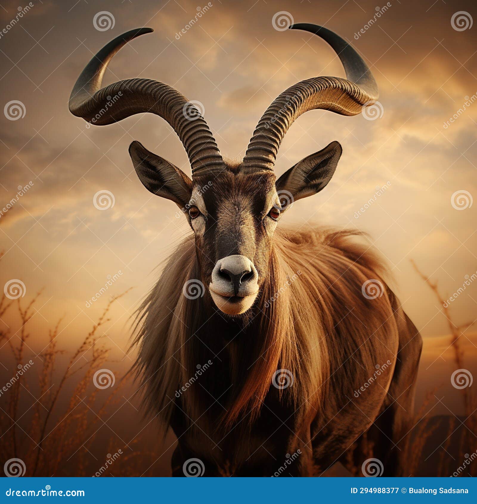 Roan Antelope Made With Generative AI Illustration Royalty-Free Cartoon ...