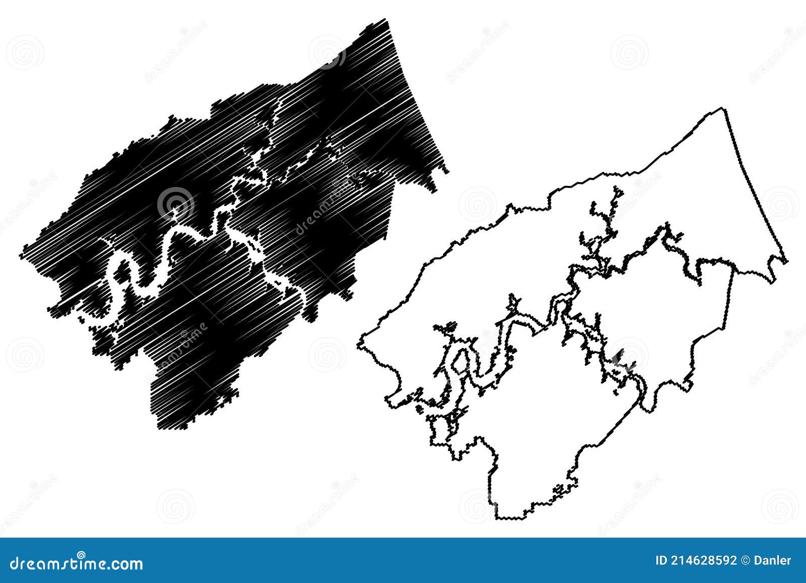 Tennessee Sketch Scribble Map Isolated On White Background. Hand Drawn ... Tennessee Sketch Scribble Map Isolated On White Background. Hand Drawn ...