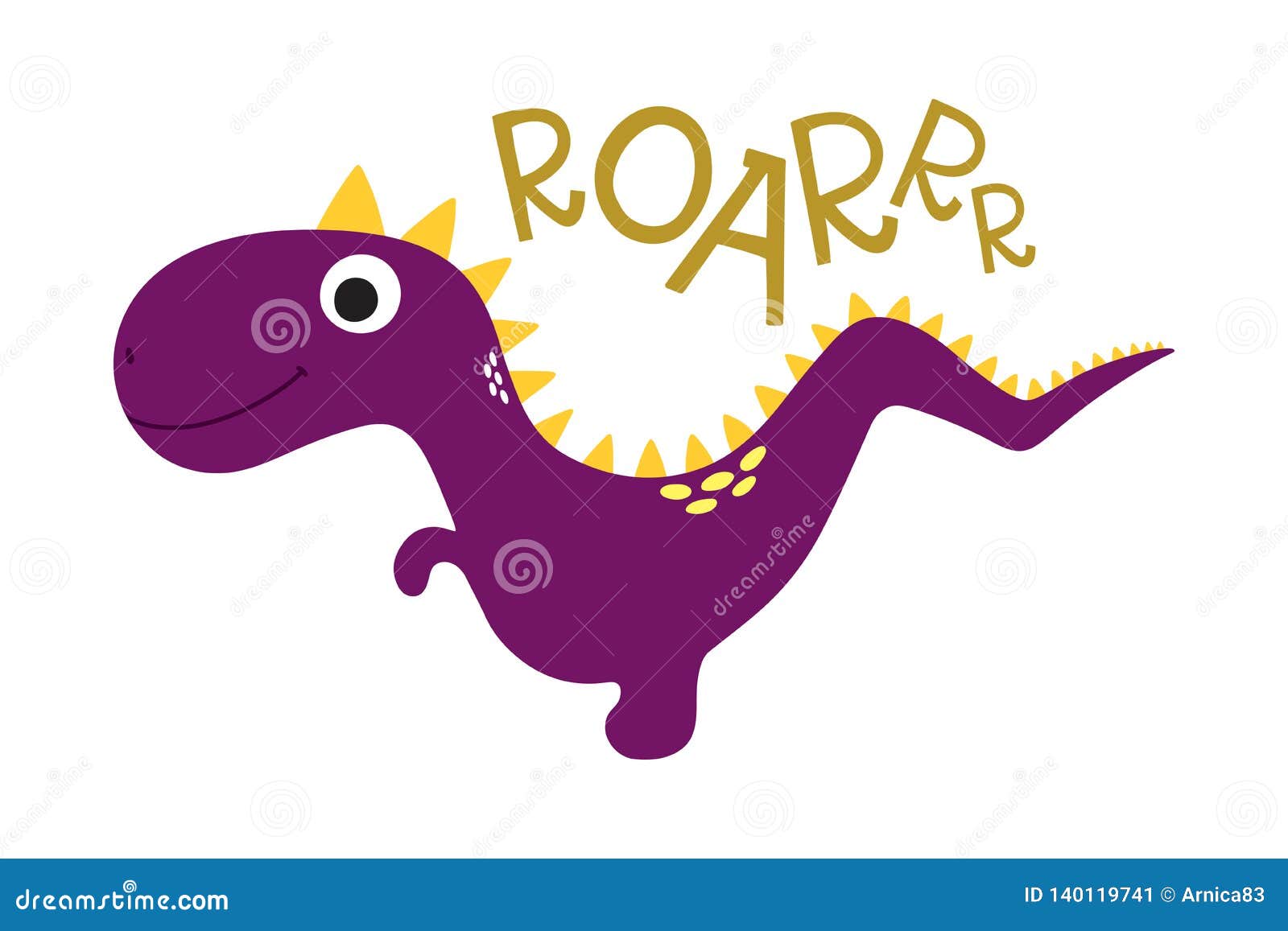 Roar - Cute Kids Hand Drawn Nursery Poster With Crocodile Animal And ...