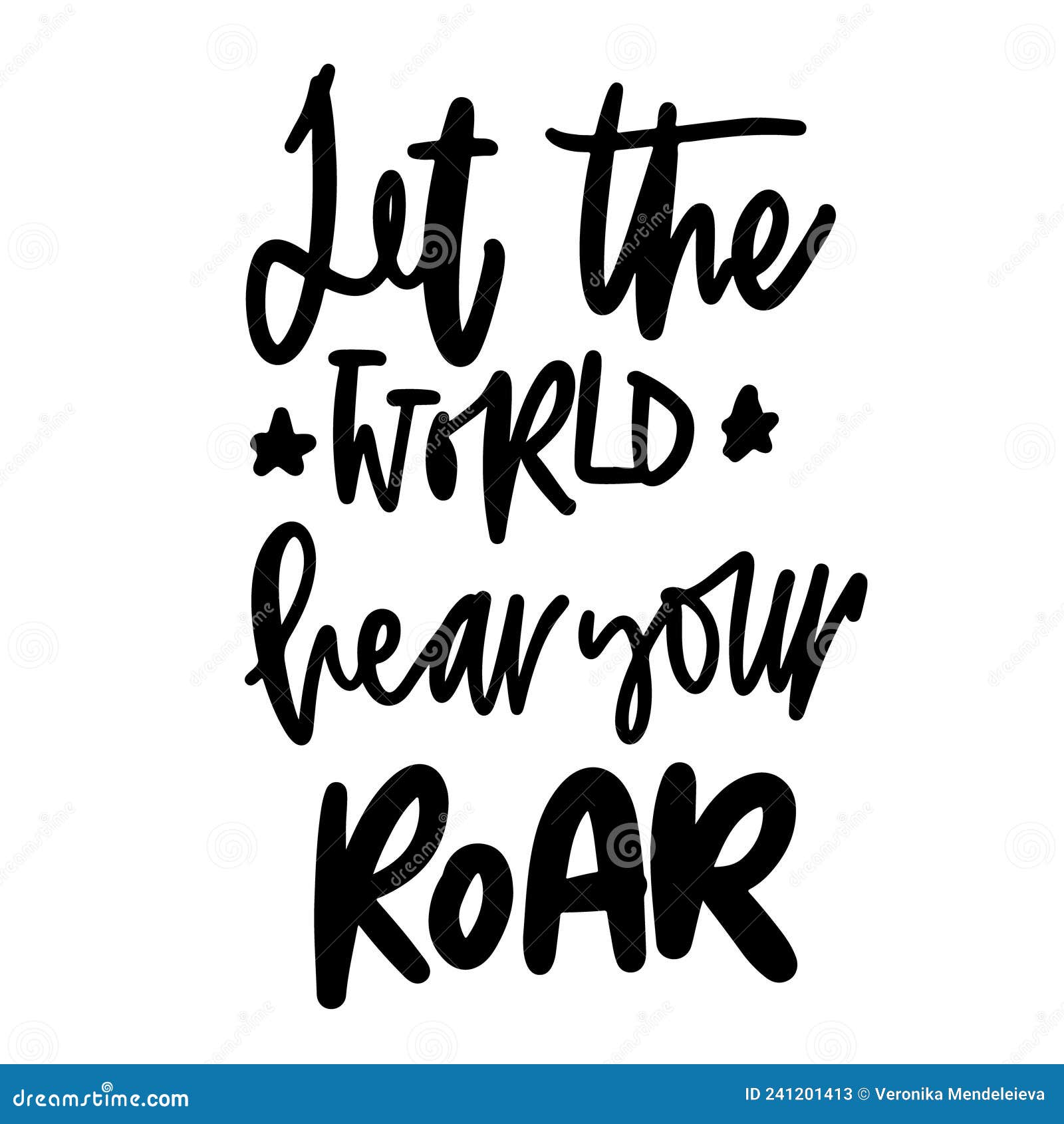 Roar Hand Drawn Vector Illustration In Cartoon Comic Style Strange ...