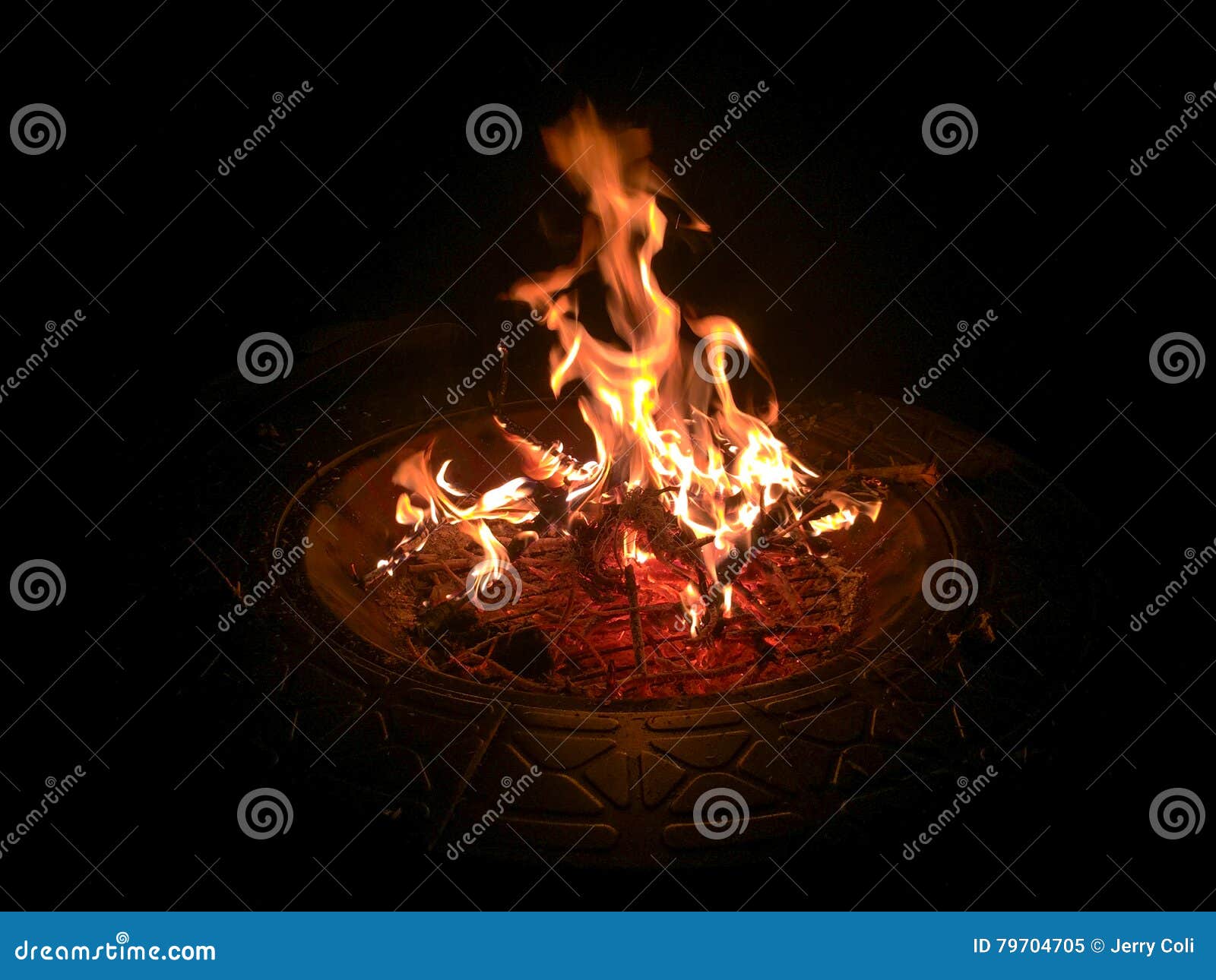 Roaring Camp Fire stock image. Image of flame, sparks - 79704705