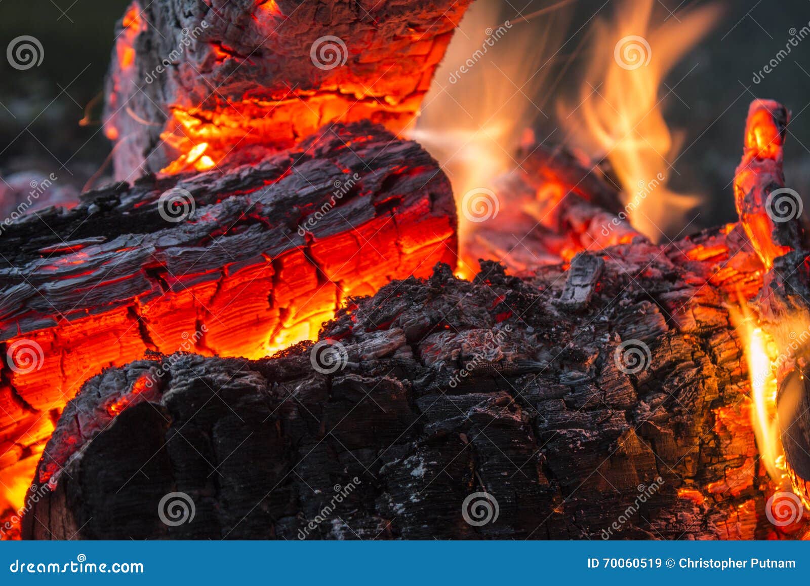 Roaring Campfire stock image. Image of cabin, heat, wood - 70060519