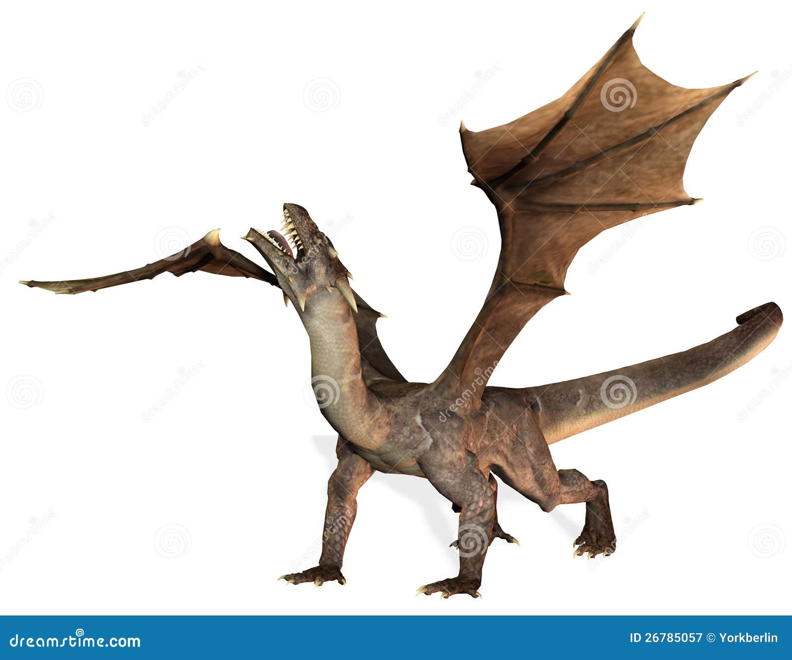 Roaring Dragon stock illustration. Illustration of creatures - 26785057