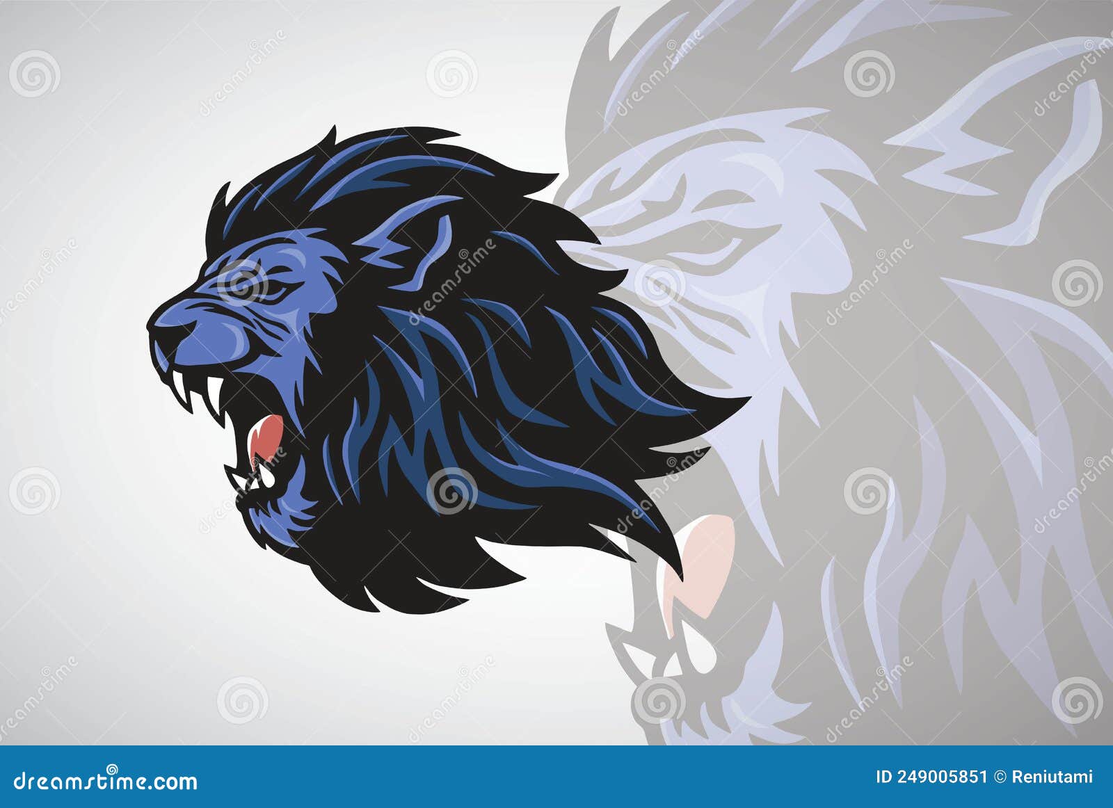 Roaring Lion Head Logo Design Sports Mascot Stock Vector - Illustration ... Roaring Lion Head Logo Design Sports Mascot Stock Vector - Illustration ...