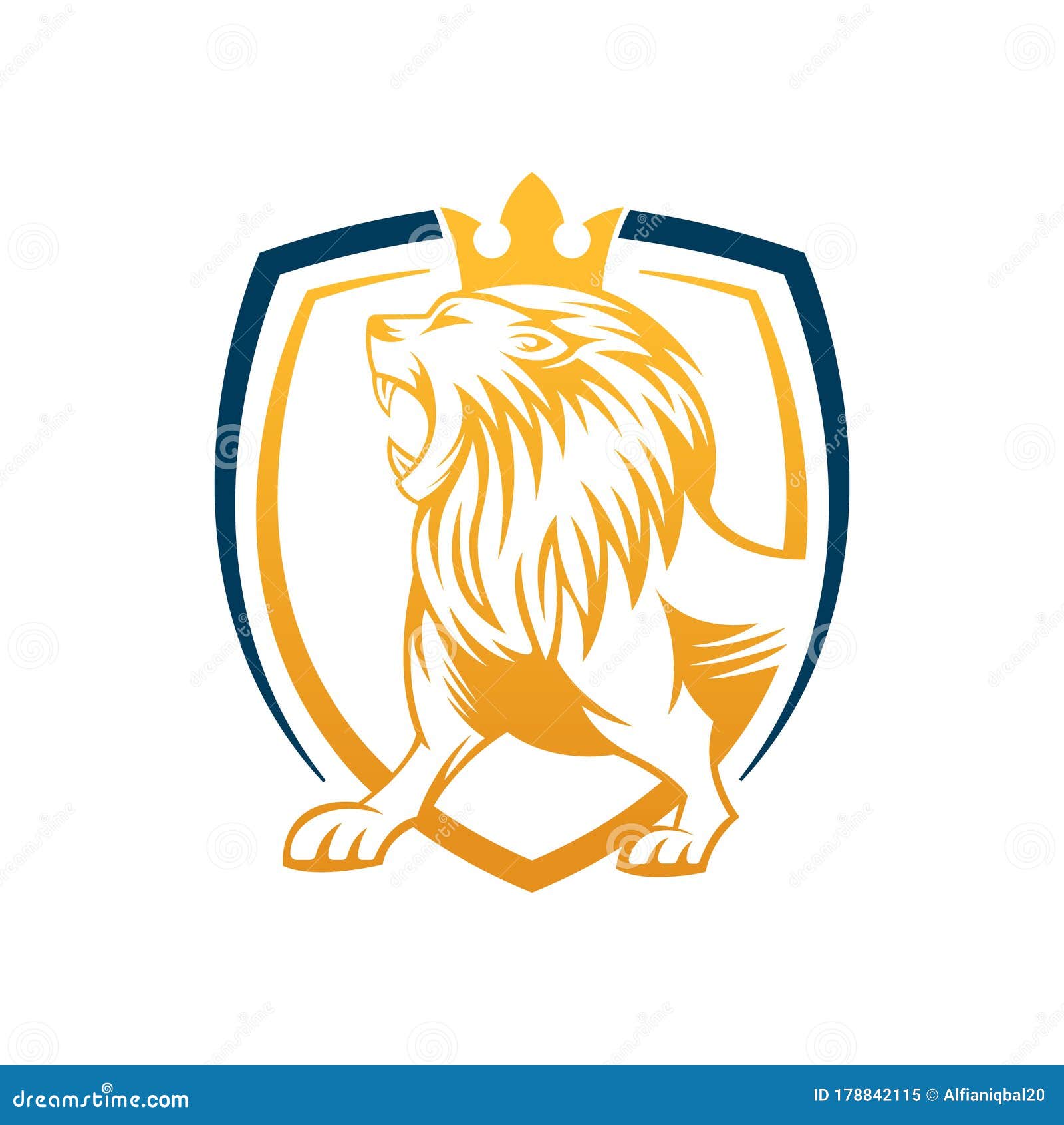 Lion Crest Vector