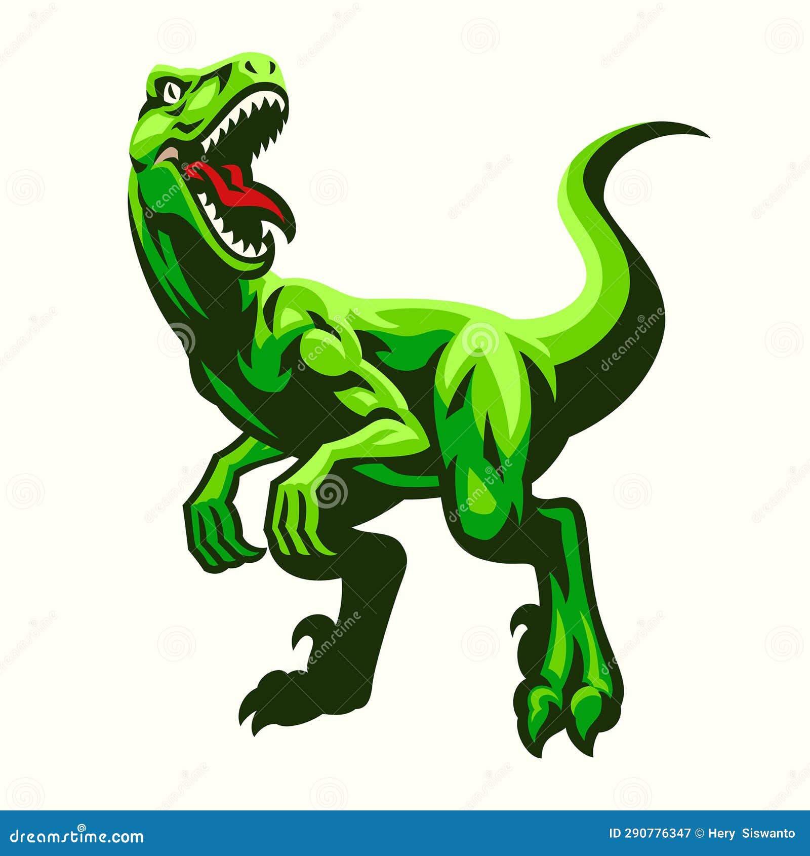 Raptor Mascot Logo Design Vector With Modern Illustration Concept Style ...