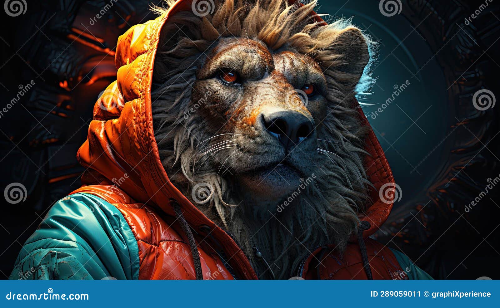 Roaring Rhymes Of The Rapper King Stock Image | CartoonDealer.com ...