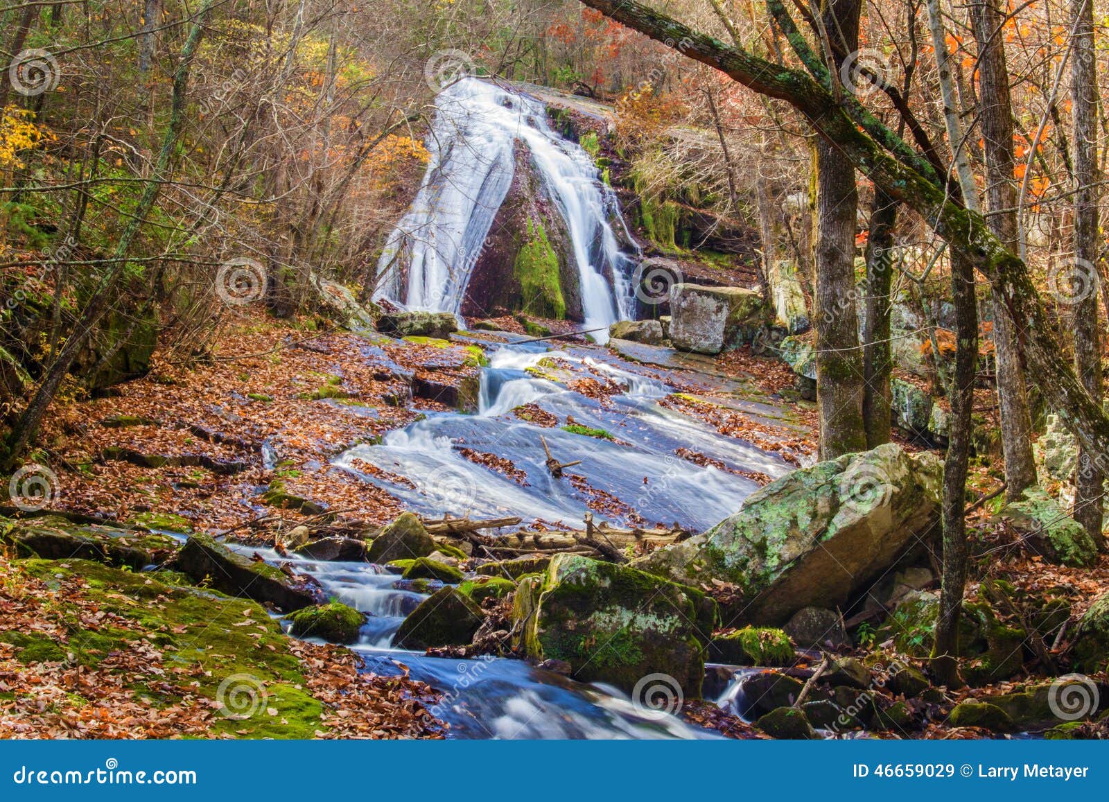 Roaring Run Waterfall, Eagle Rock, VA Stock Image - Image of ...