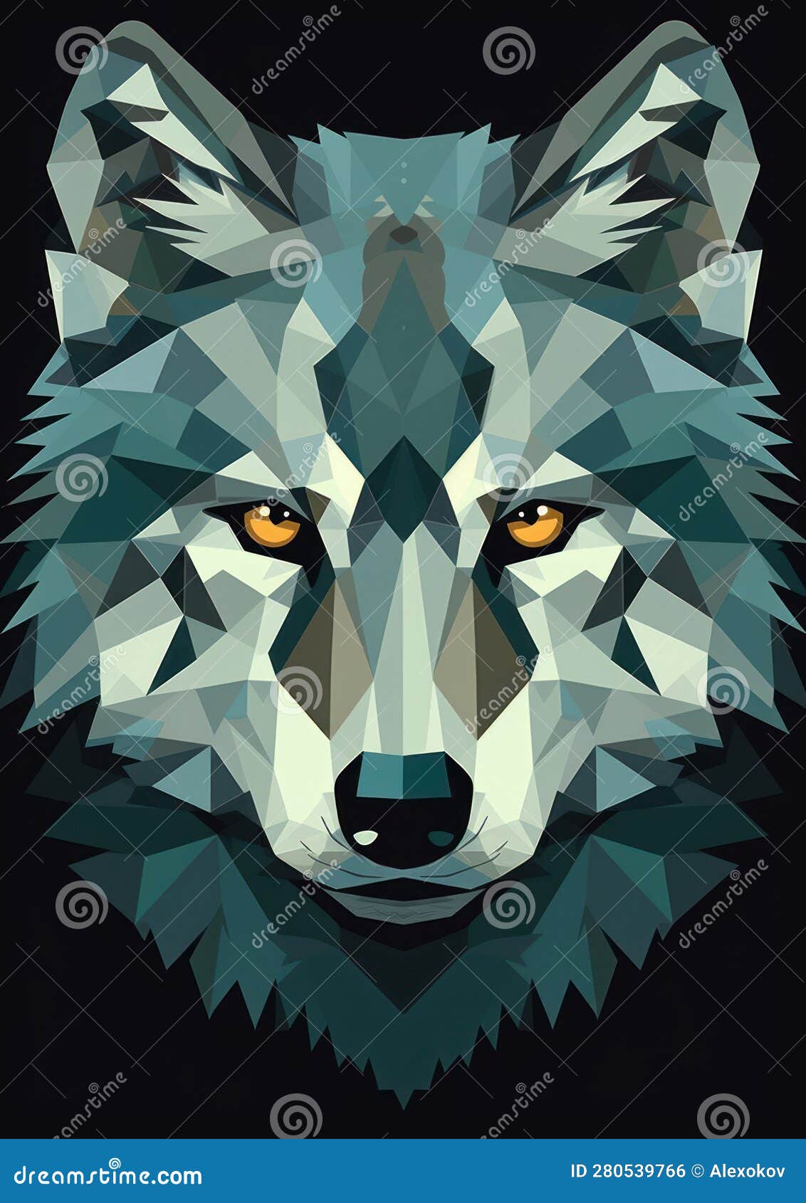 Roaring Wolf Creature In The Style Of Donato Giancola Stock Image ...