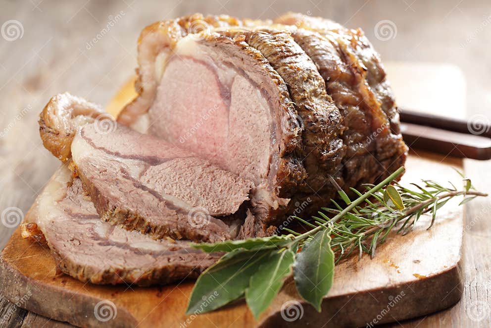 Roast beef stock photo. Image of slices, roasted, roast - 18943204