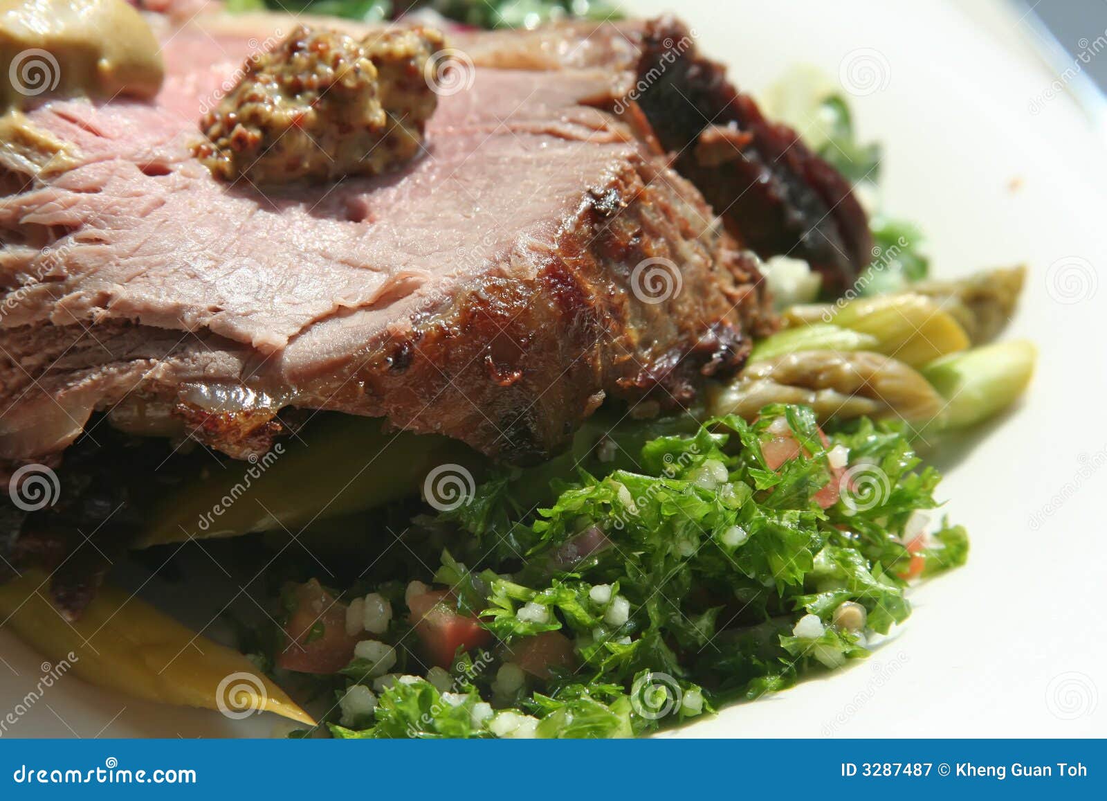Roast beef stock image. Image of plates, dining, meat - 3287487