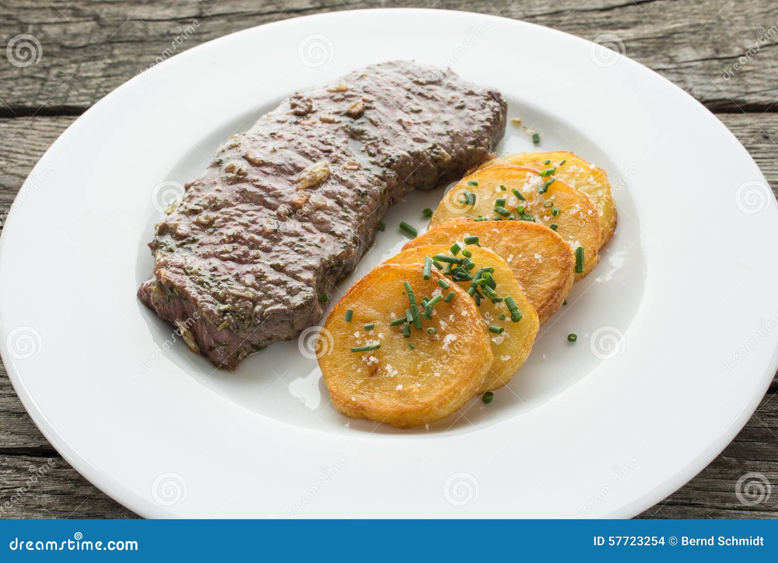 Roast beef with chips stock photo. Image of close, plate - 57723254