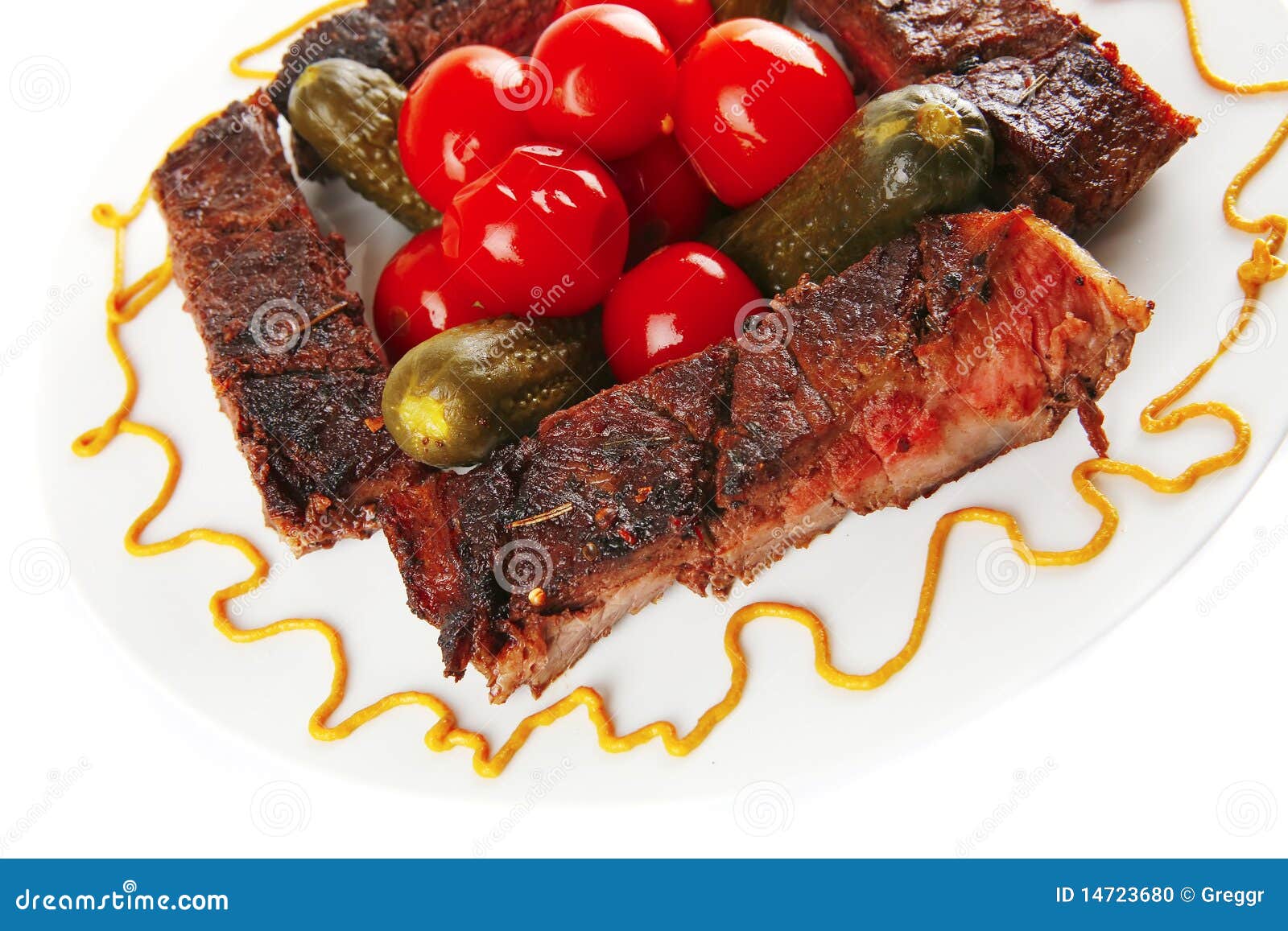 Roast beef chunks stock photo. Image of plate, gourmet - 14723680