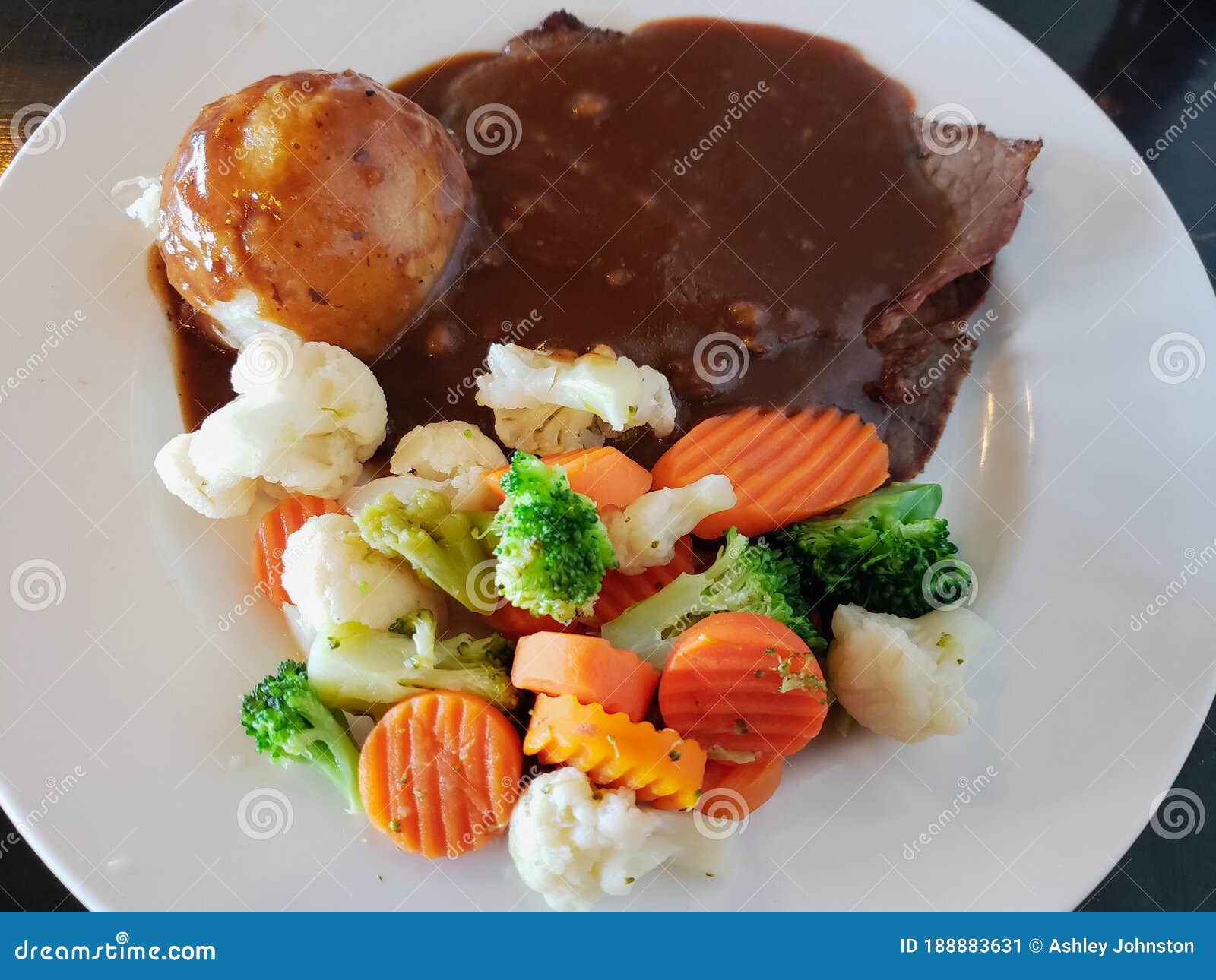 Roast Beef Dinner stock image. Image of lunch, food - 188883631