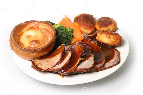 Roast Beef Dinner stock image. Image of food, beef, balanced - 2561019