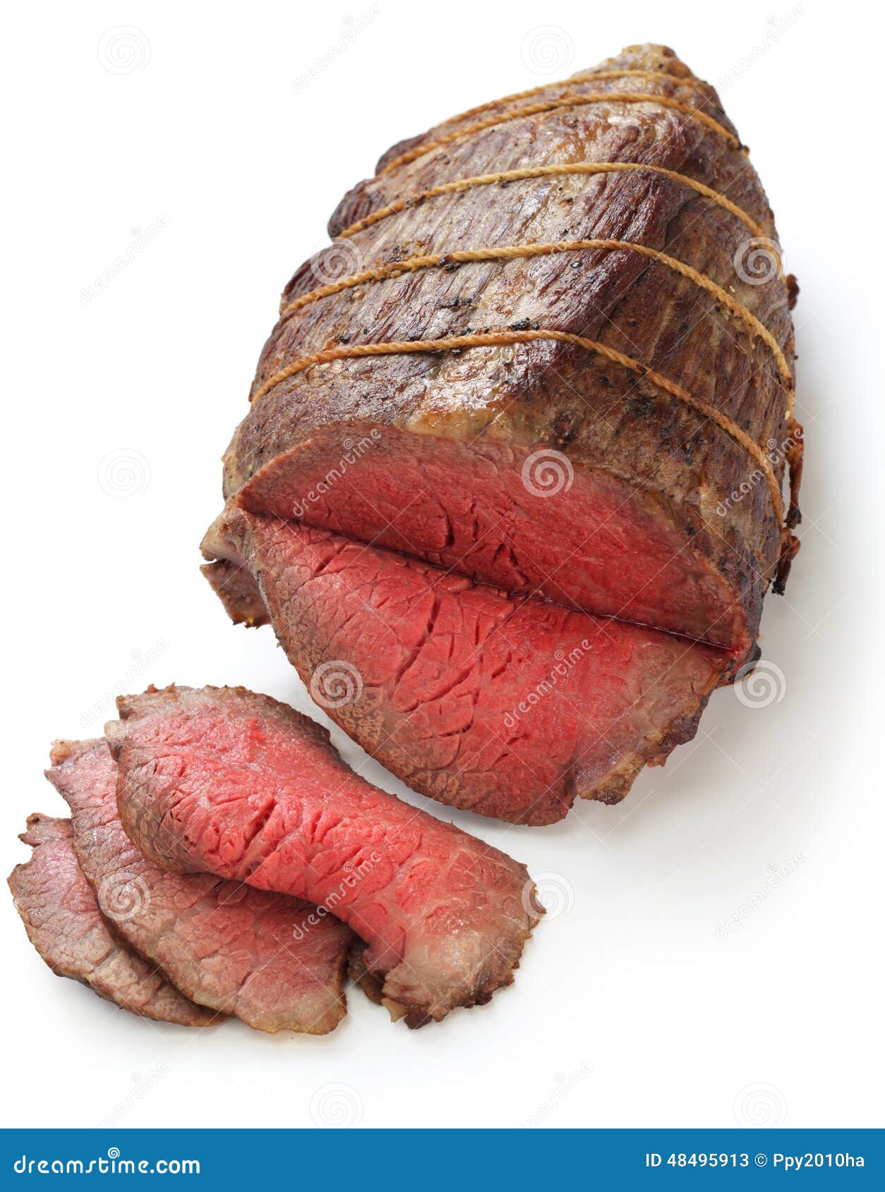 Roast beef stock image. Image of gourmet, british, cutting - 48495913