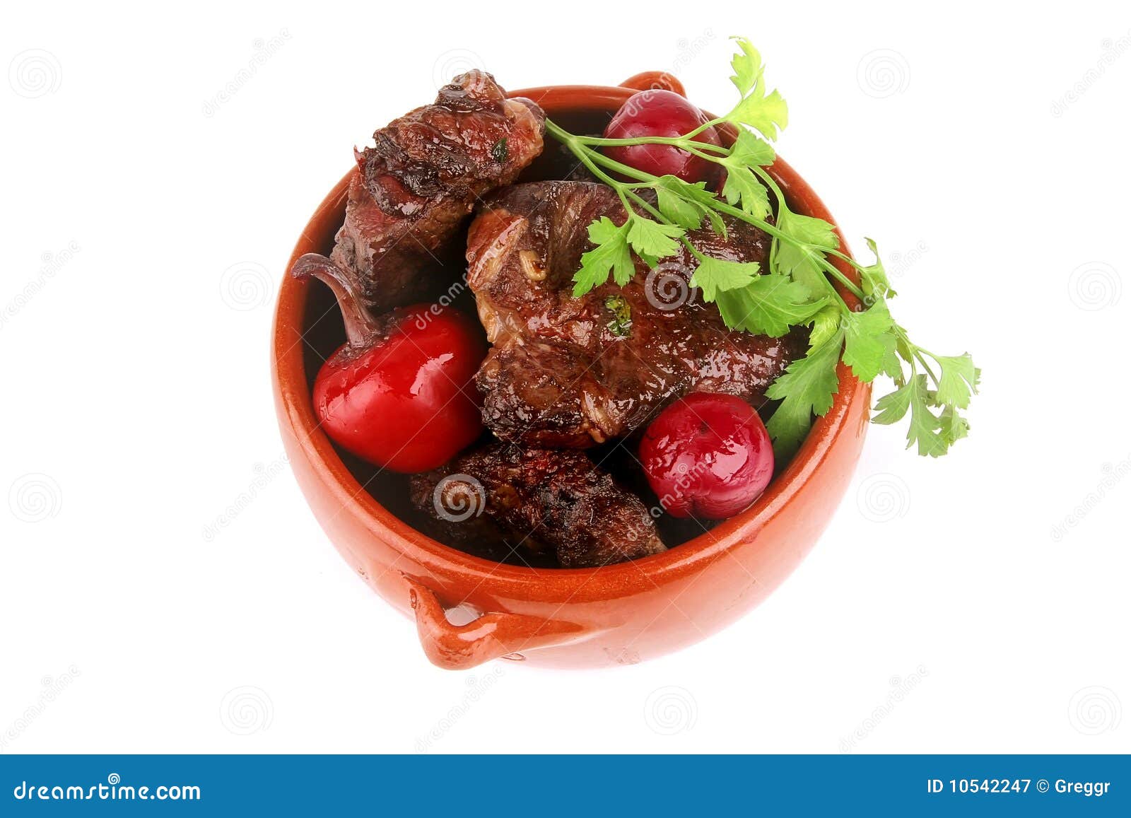 Roast beef meat in pot stock image. Image of dinner, delicious - 10542247