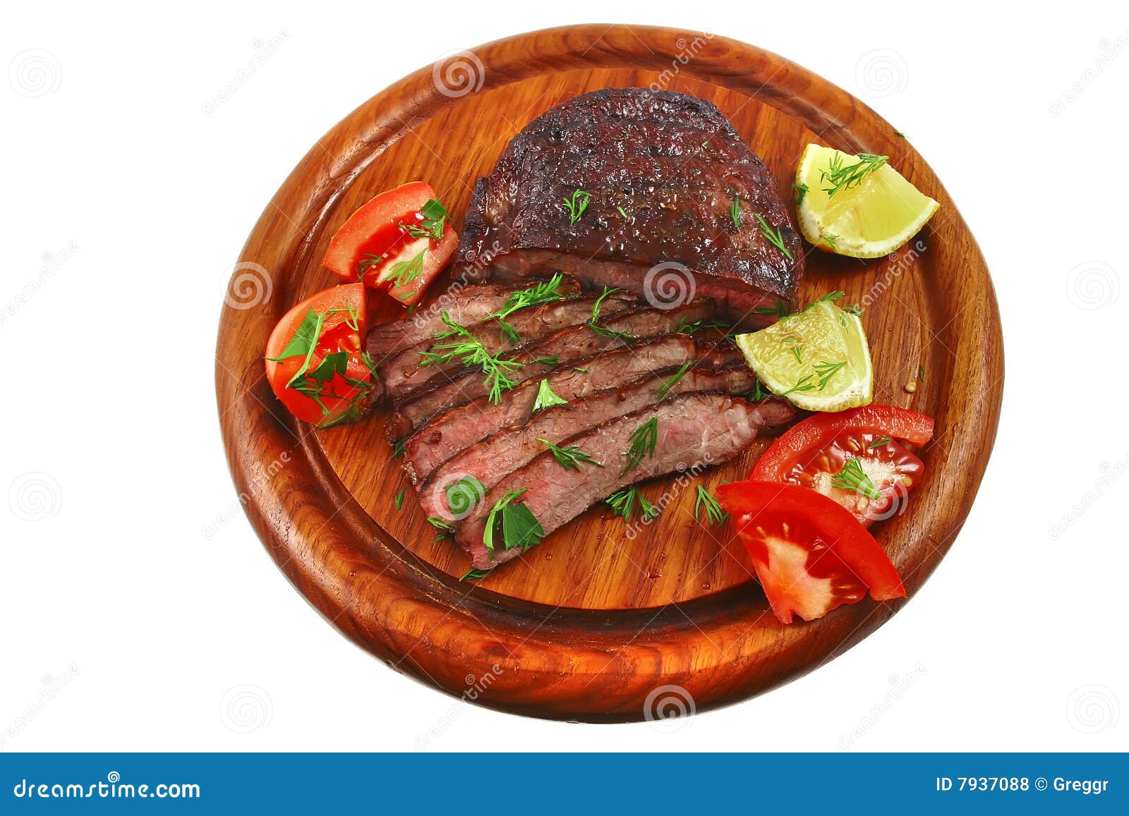 Roast Beef Meat Slices on Wood Plate Stock Photo - Image of appetizers ...