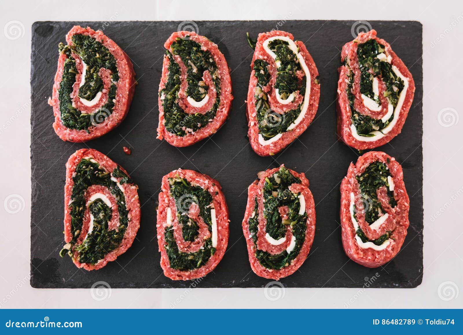 Roast Beef Stuffing and Ready To Be Cooked. Stock Image - Image of ...