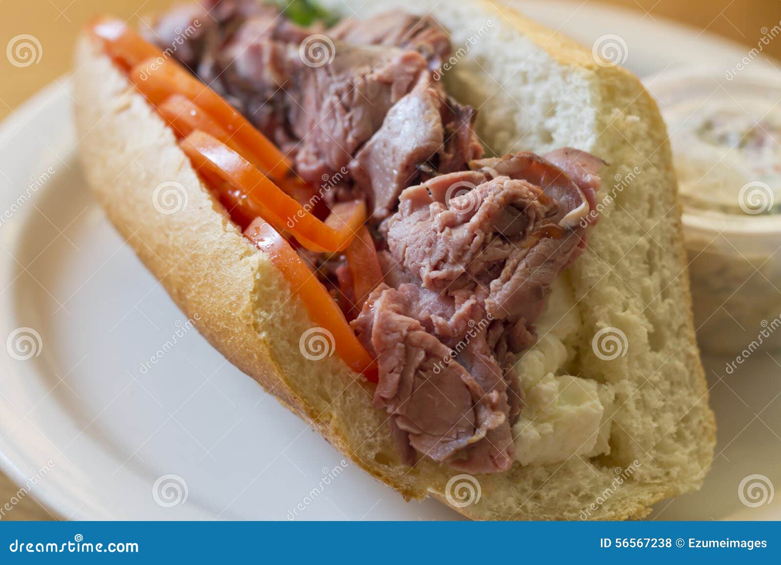 Roast Beef Sub Sandwich stock photo. Image of meal, delicious - 56567238