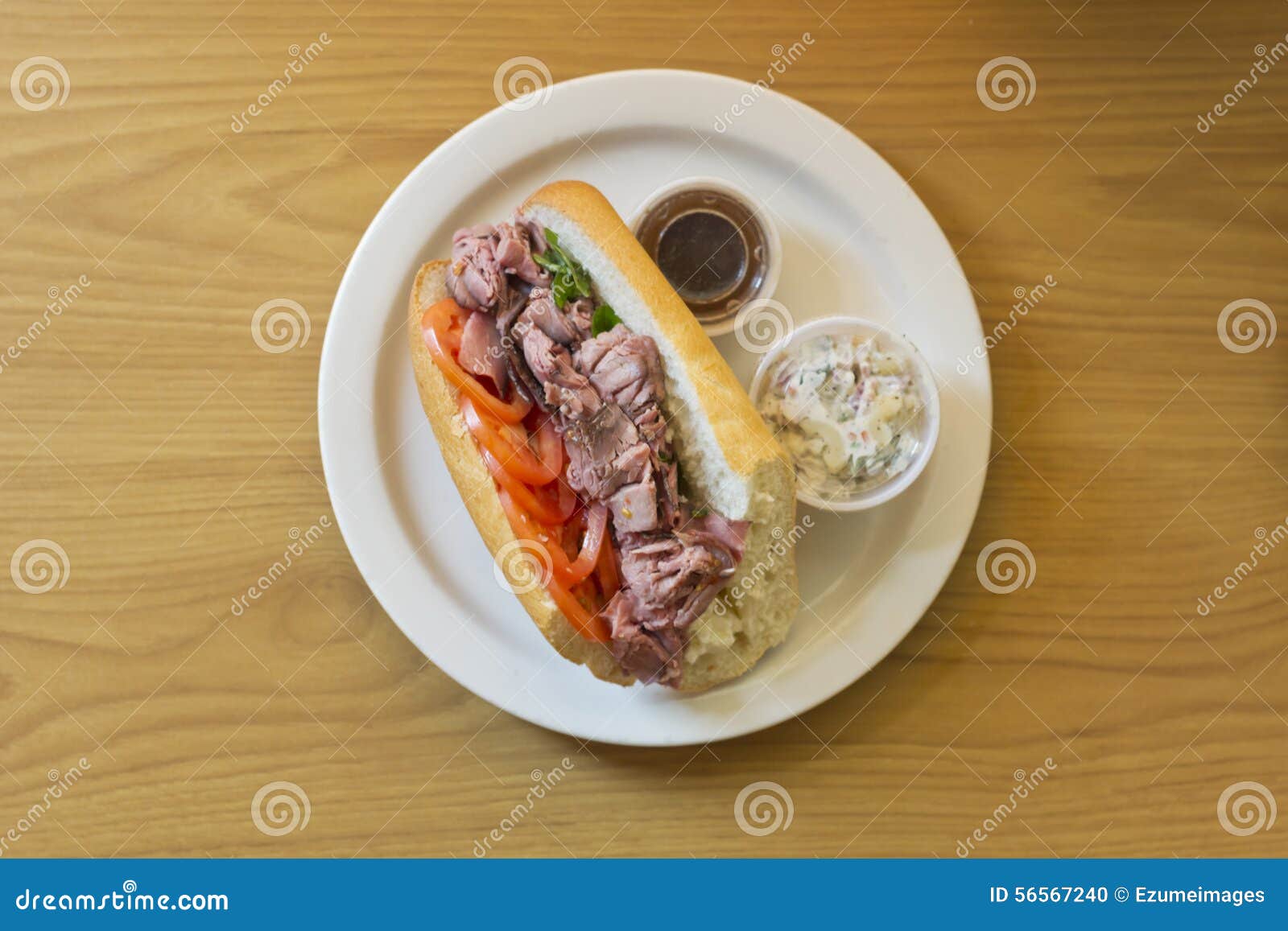 Roast Beef Sub Sandwich stock photo. Image of healthy - 56567240